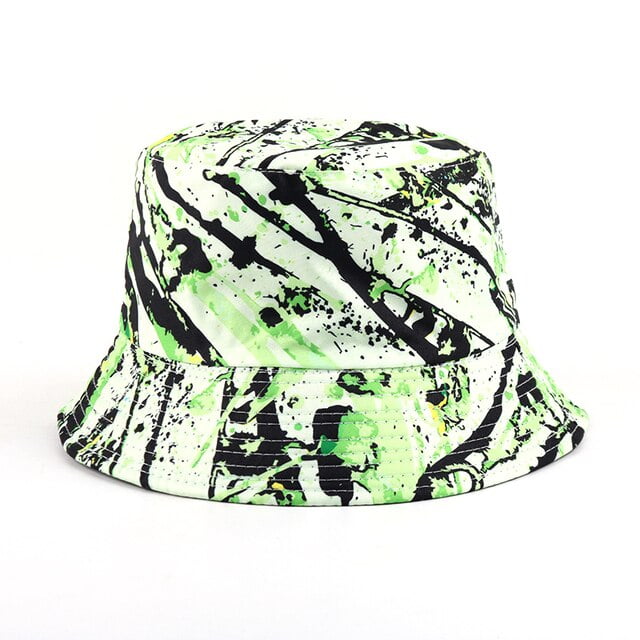 Bucket Hat Double Sided Tie Dye Leopard Bob Hats Women Men Street Hip ...