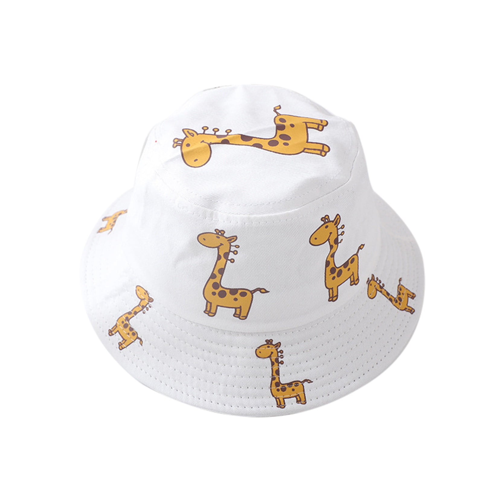 Bucket Hat Foldable Summer 1-4Y Baby Sun Anti-UV Giraffe Pattern Boys ...