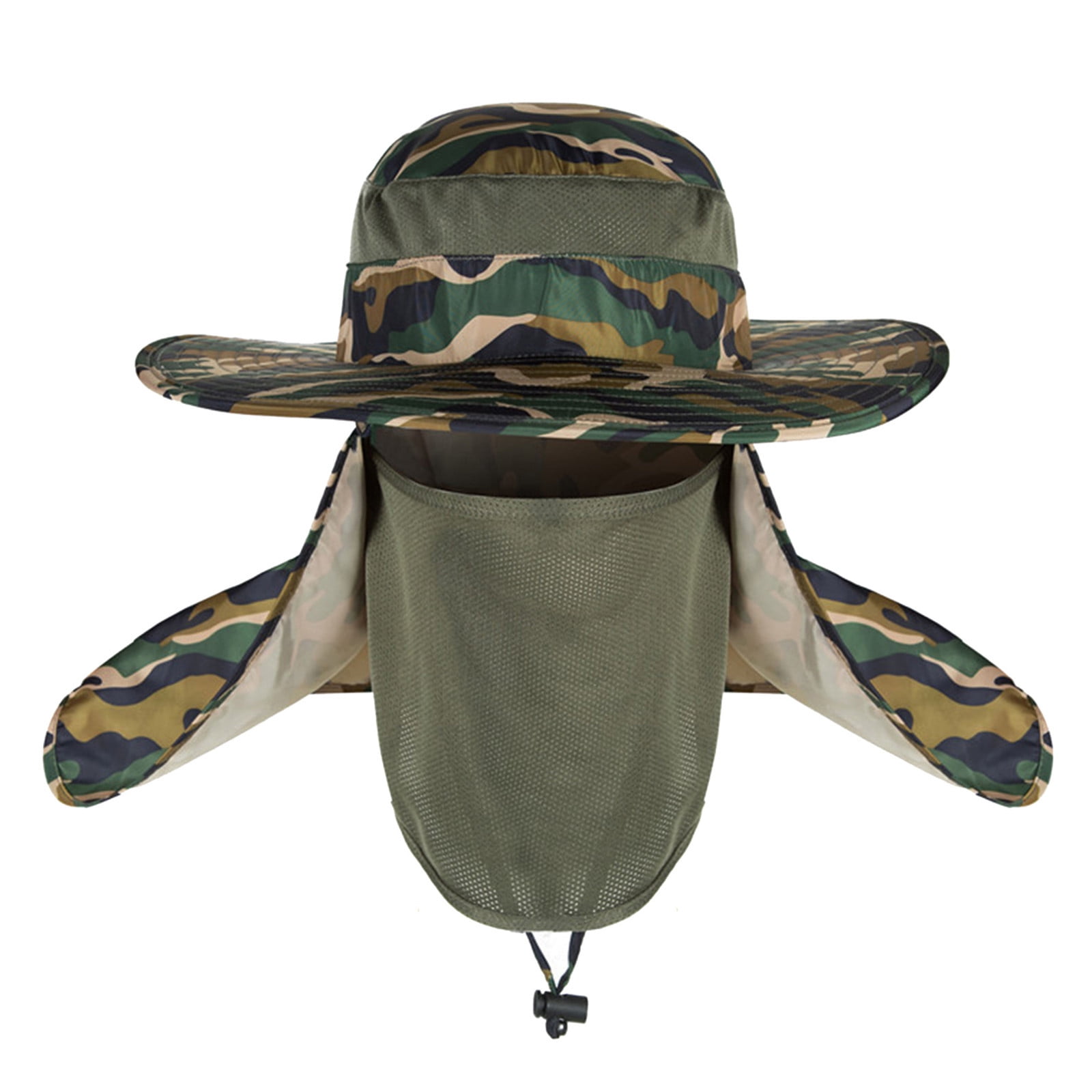 Bucket Hat Foldable Summer Men Mountaineering Fishing Camouflage Hood ...