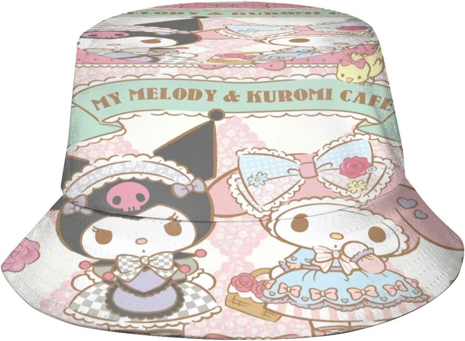 Bucket Hat Kuromi Anime My Melody Fisherman Hats for Women Men ...