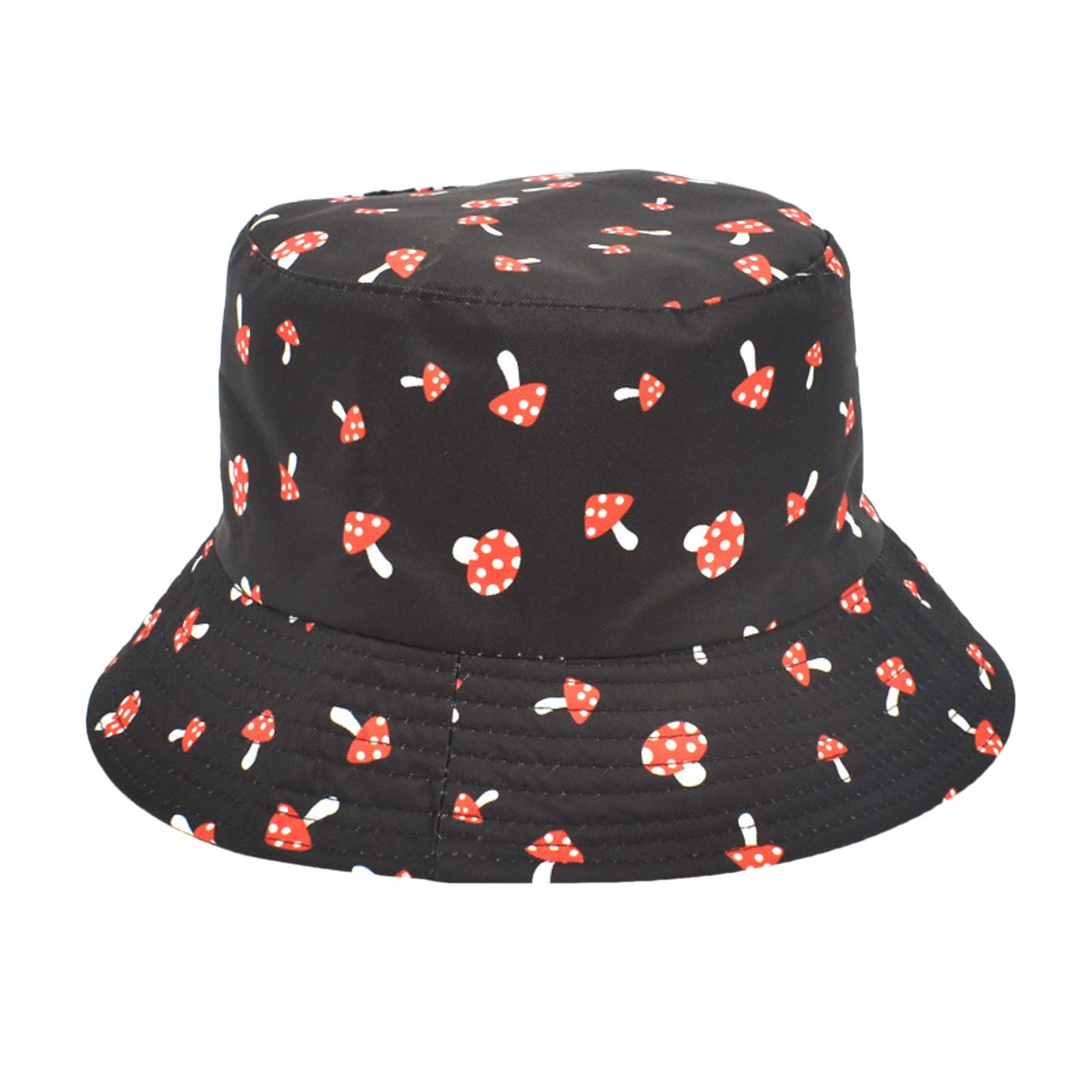 Bucket Hat Lightweight Sun Protection Mushroom Print Fishermans Mens ...