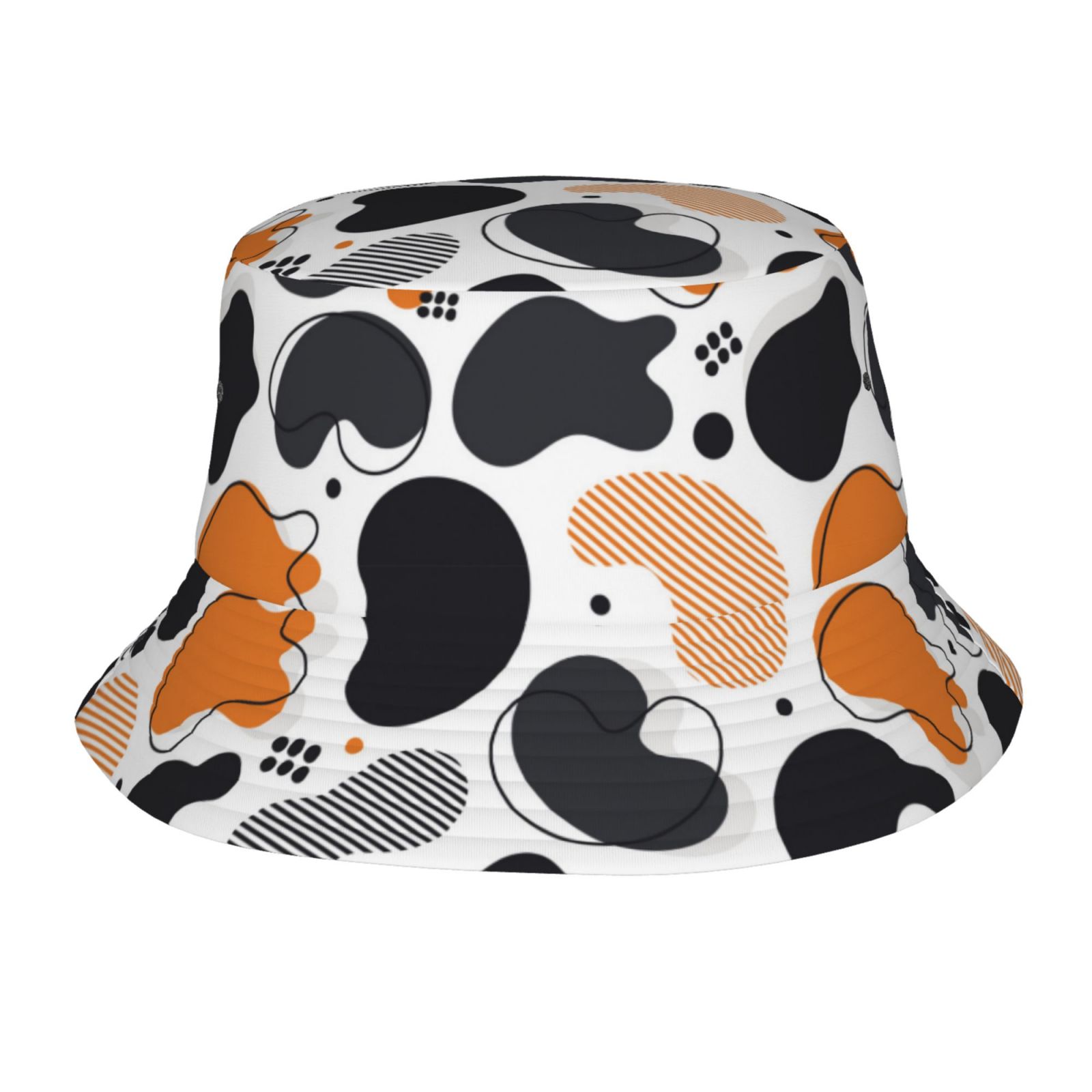 Bucket Hat for Men Women, Abstract irregular shapes pattern Breathable ...