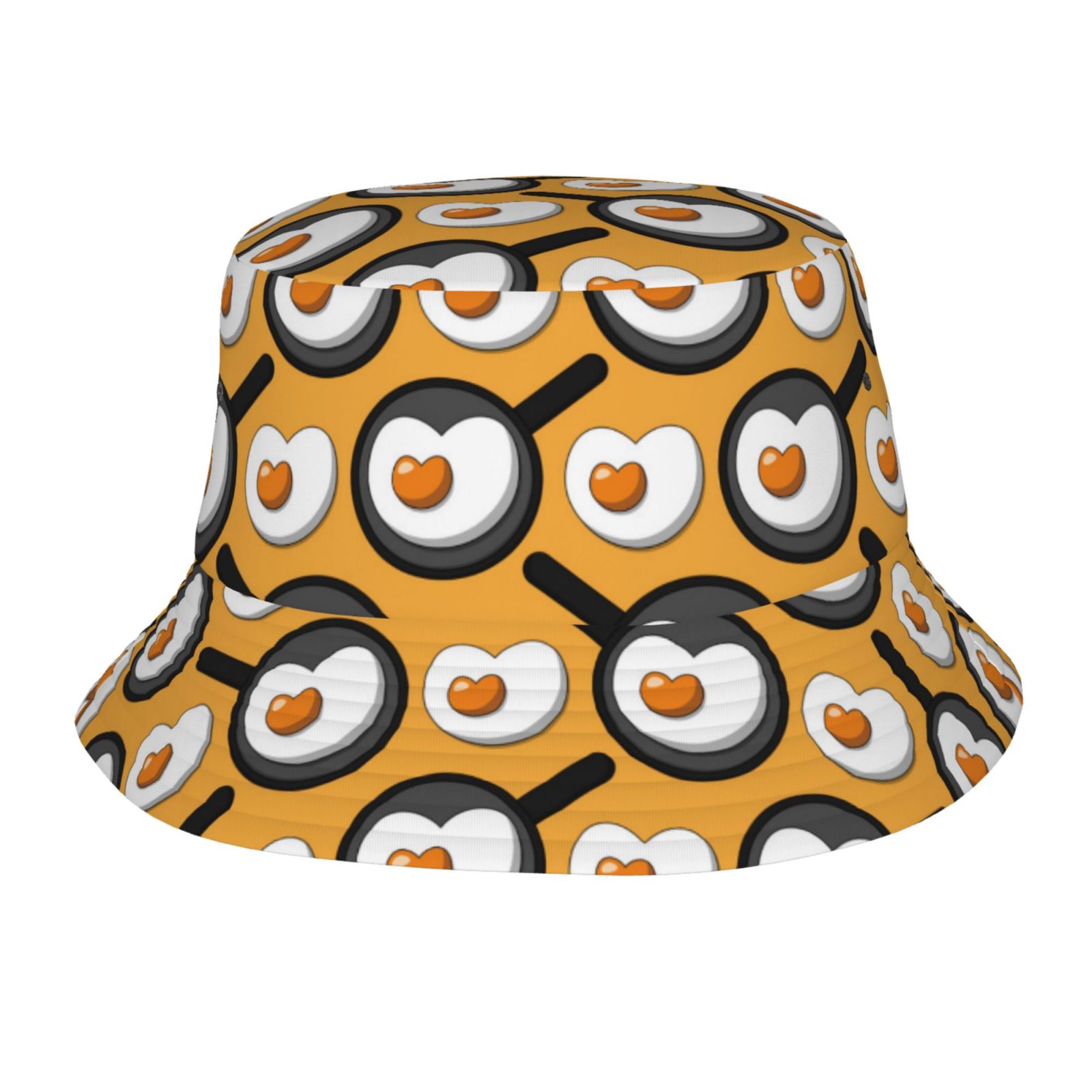 Bucket Hat for Men Women, Cute Love Fried Egg Breathable Sun Hat Summer ...