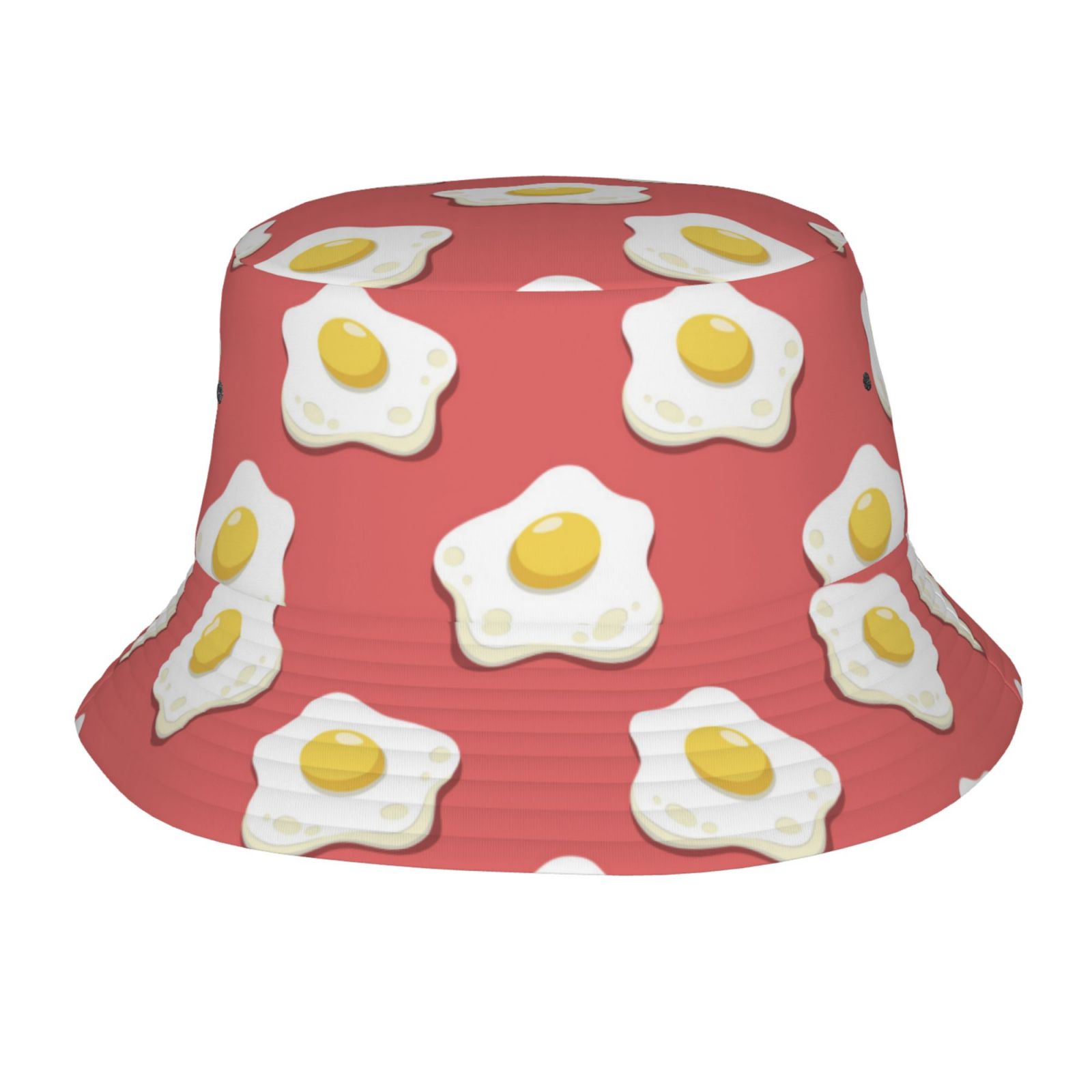 Bucket Hat for Men Women, Delicious Fried Egg Breathable Sun Hat Summer ...