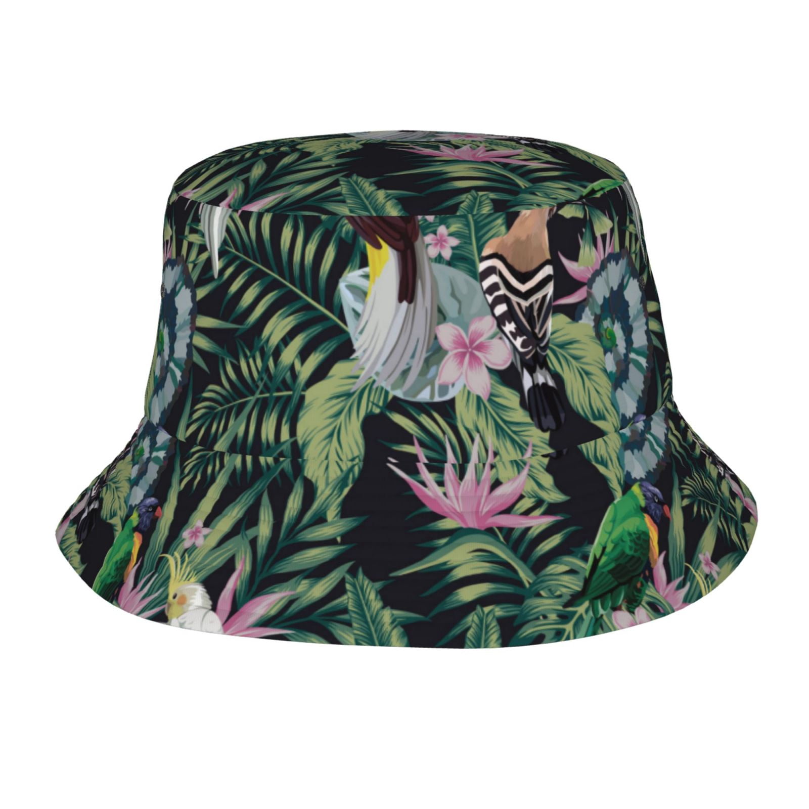 Bucket Hat for Men Women, Modern Cute Parrot Plant Breathable Sun Hat ...