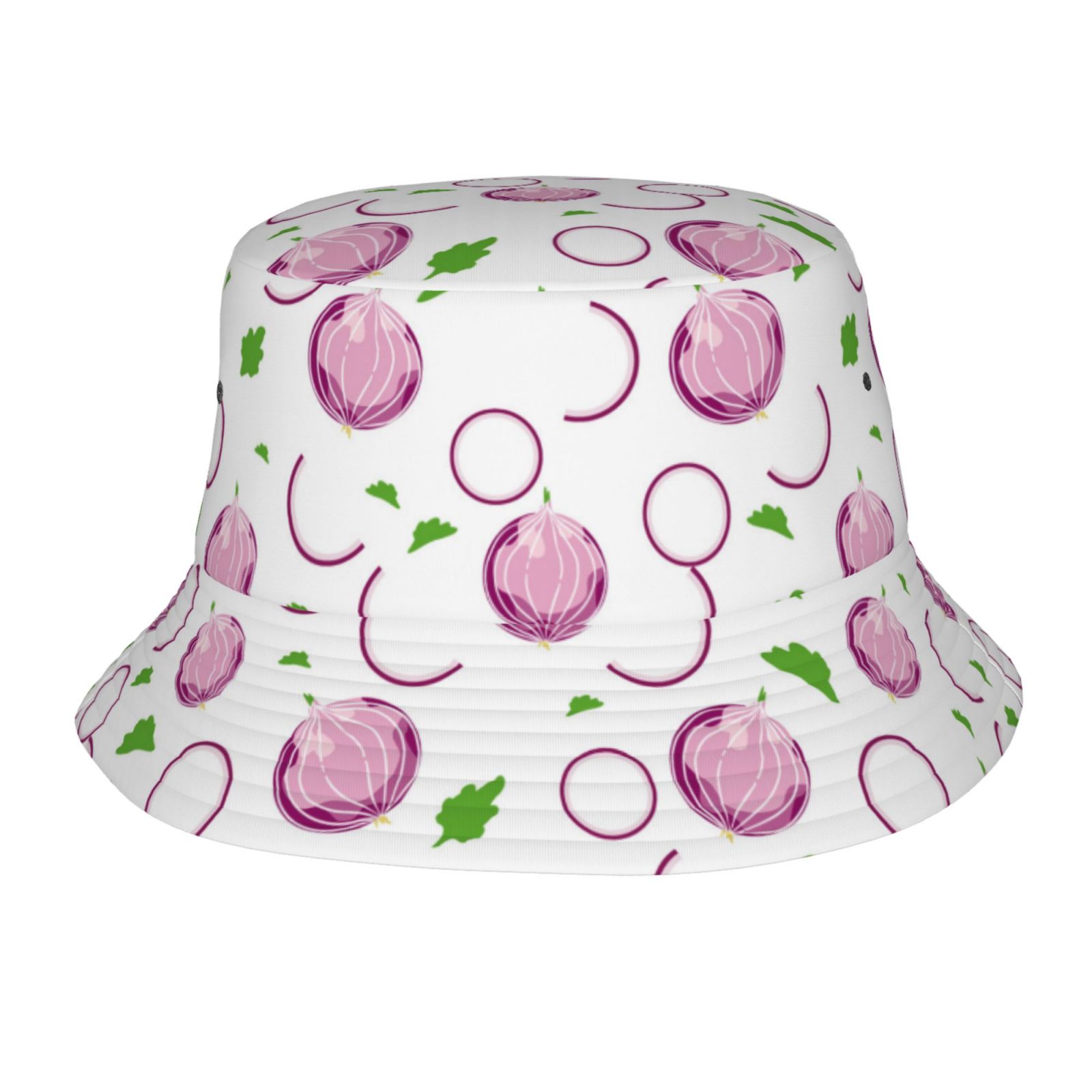 Bucket Hat for Men Women, Onion Pattern leaf Breathable Sun Hat Summer ...
