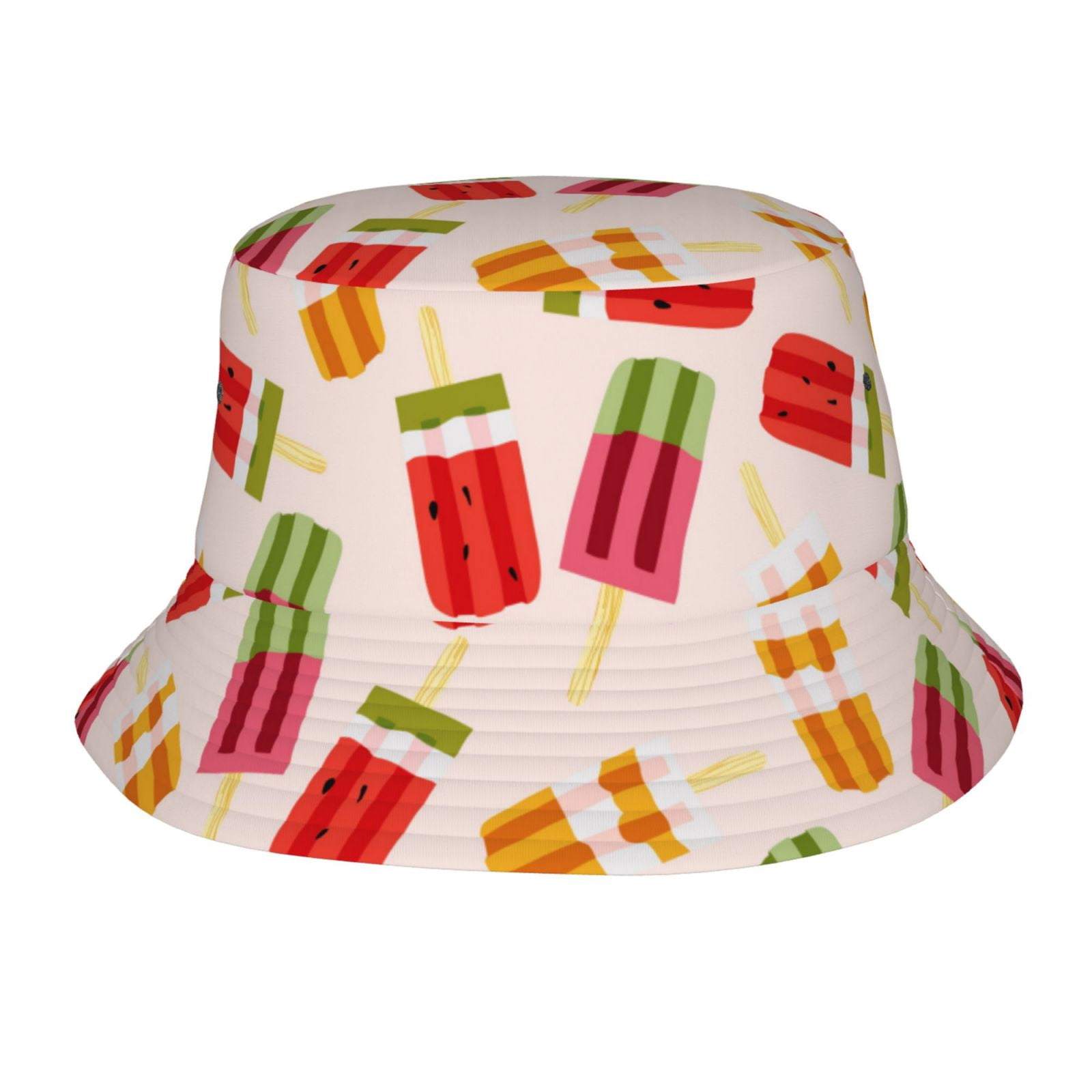 Bucket Hat for Men Women, Popsicle print Breathable Sun Hat Summer ...