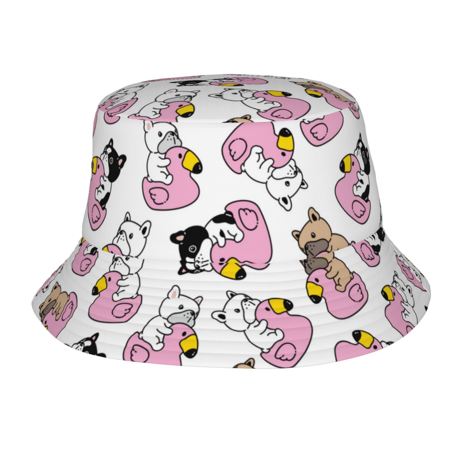 Bucket Hat for Men Women, french bulldog duck Breathable Sun Hat Summer ...