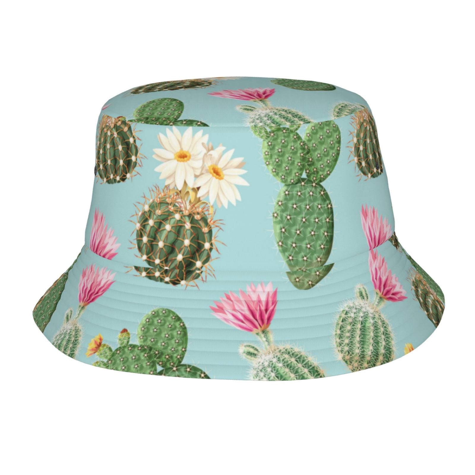 Bucket Hat for Men Women, green Cactus Succulents Breathable Sun Hat ...