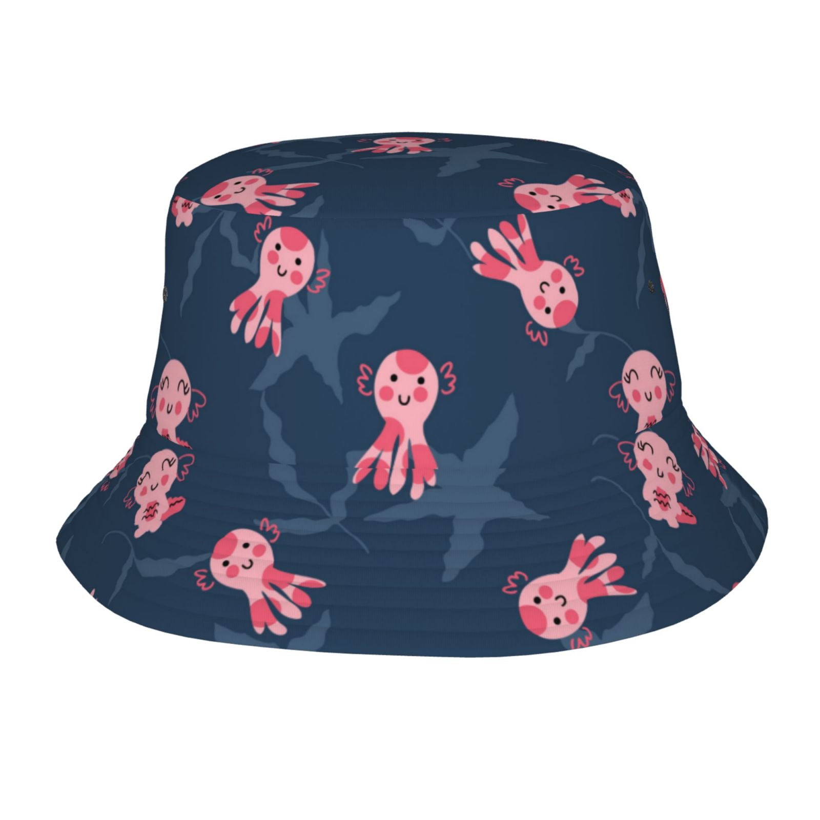 Bucket Hat for Men Women, octopus Axolotl funny Breathable Sun Hat ...