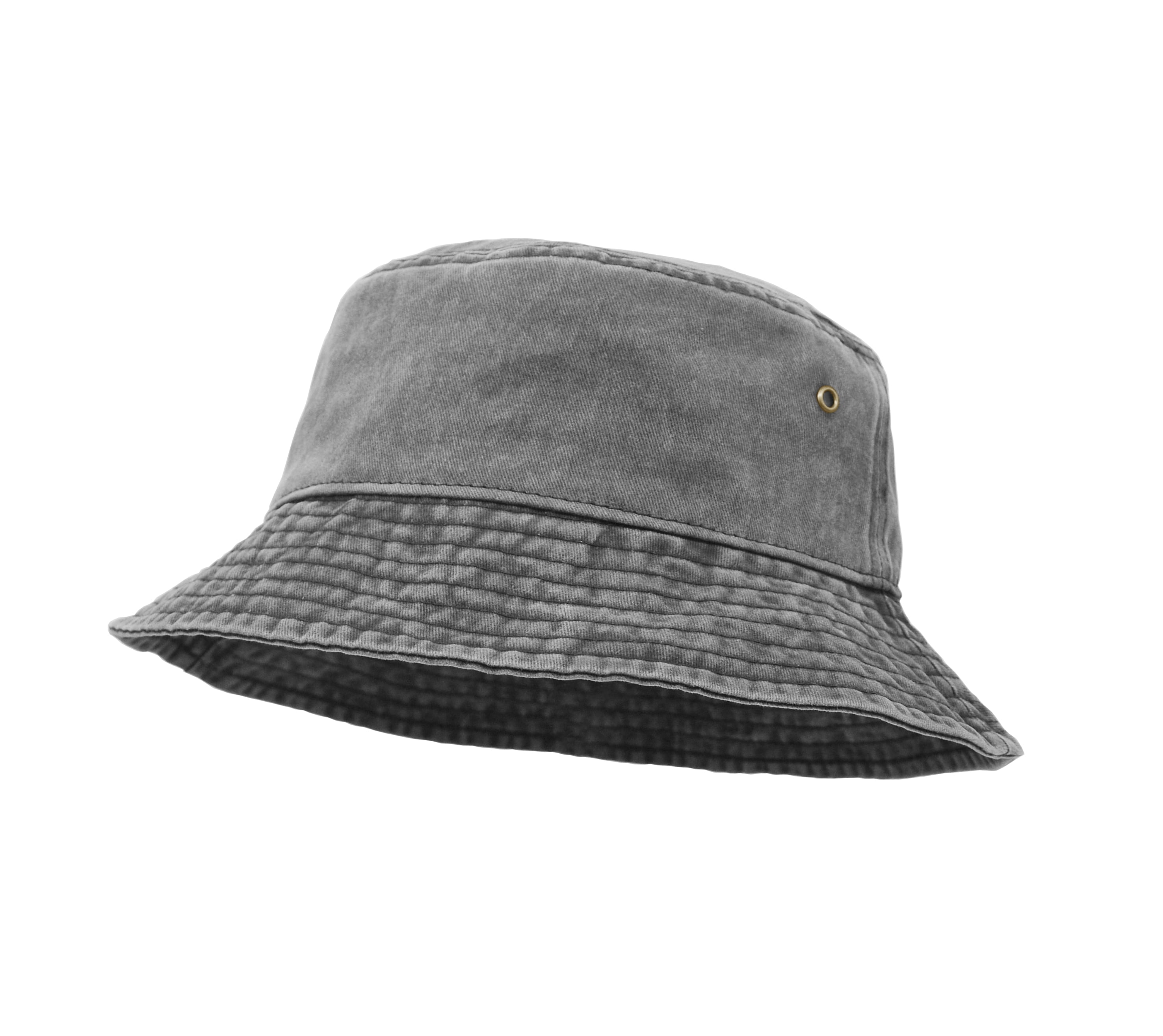 Bucket Hat, Wide Brim Washed Denim Cotton Outdoor Sun Hat Flat Top Cap ...