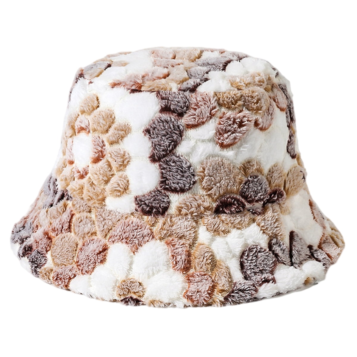 Bucket Hat Winter Cow Leopard Bucket Hats Women Outdoor Warm Sun Hat ...