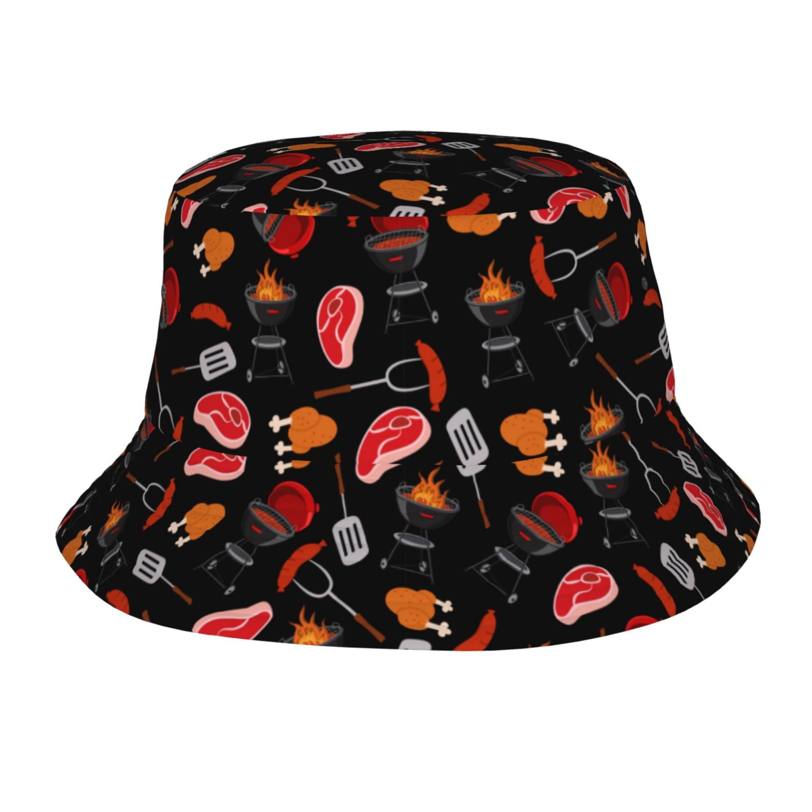 Bucket Hat for Men Women, BBQ Breathable Sun Hat Summer Beach Hats, Fun ...