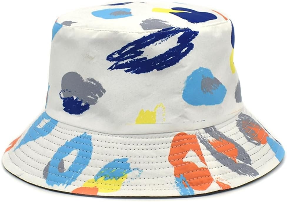 Bucket Hat for Women Men Beach Sun Hat Fishing Hat Double Side Wear ...