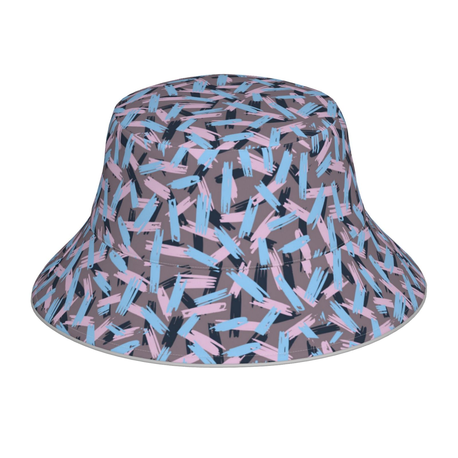 Bucket Hats for Men Woman - Abstract blue line Reversible Reflective ...