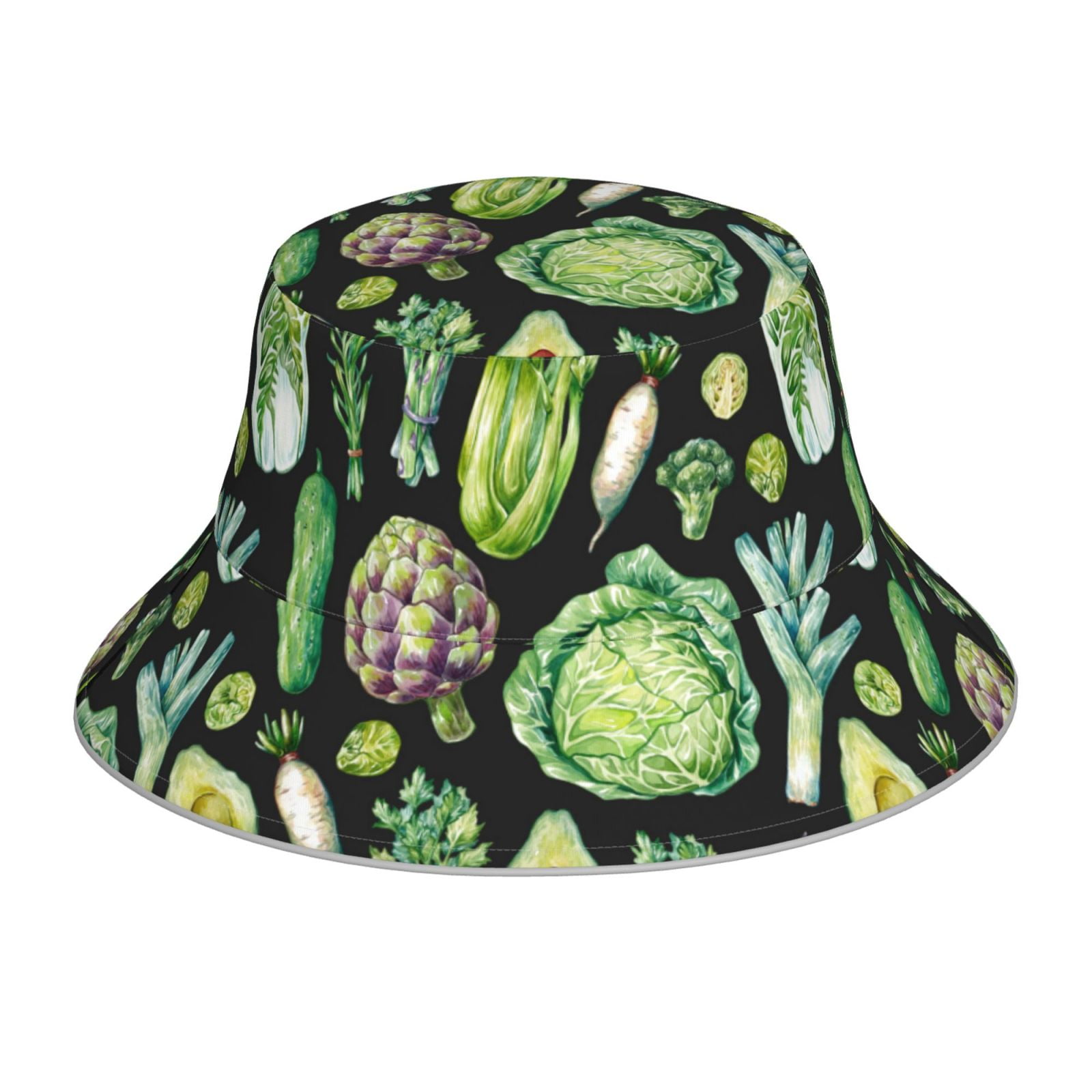 Bucket Hats for Men Woman - Asparagu vegetable Reversible Reflective ...