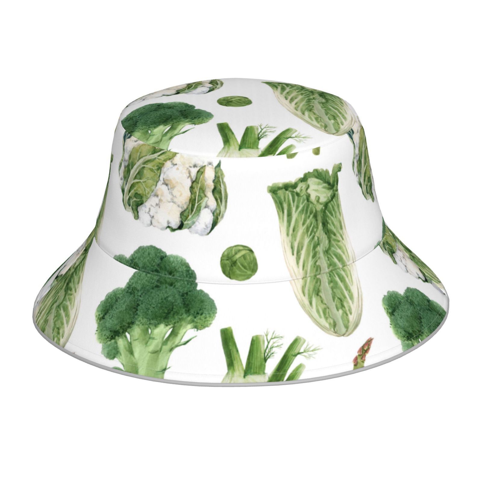 Bucket Hats for Men Woman - Asparagus Print broccoli Reversible ...