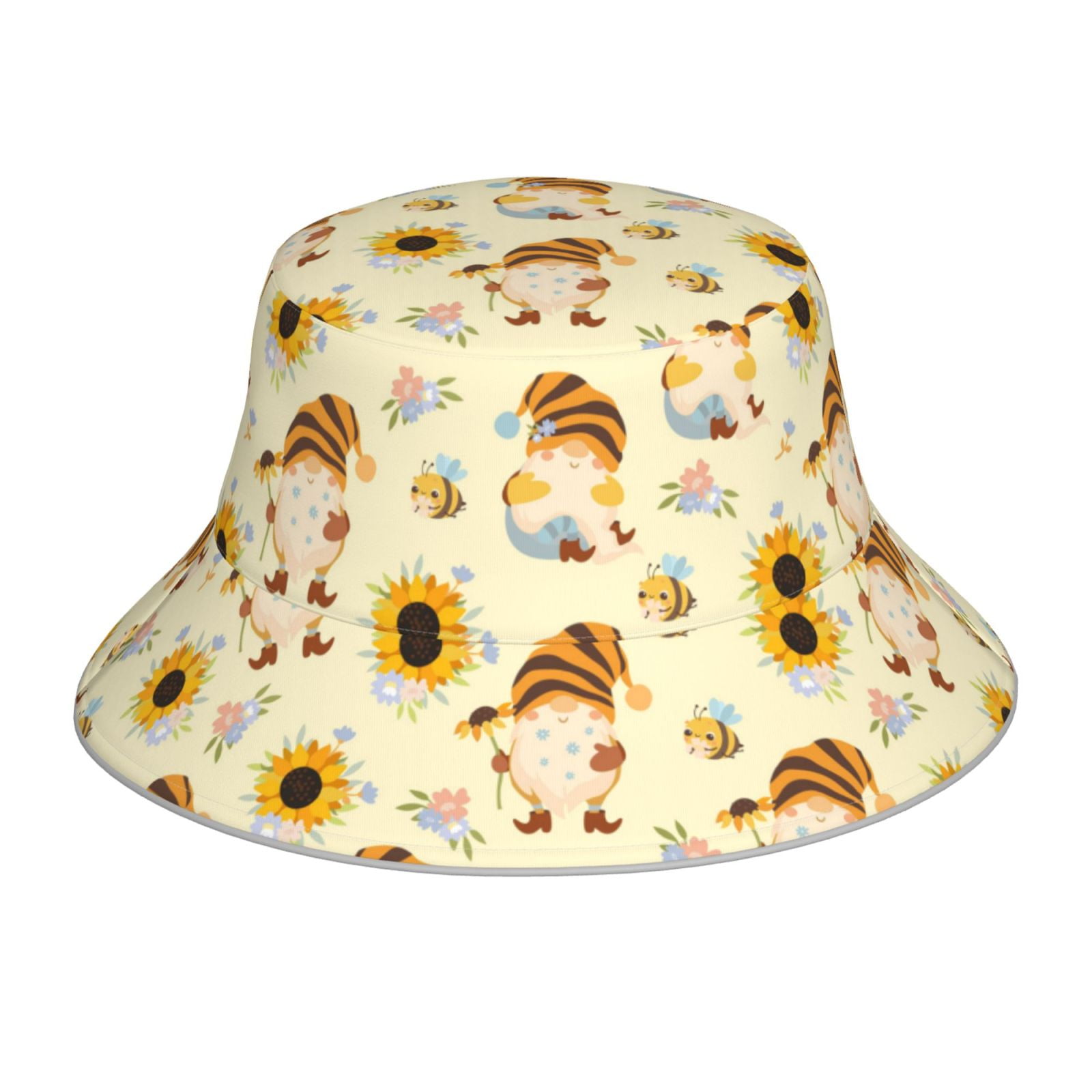 Bucket Hats for Men Woman - Bee Honey Honeycomb Bee Reversible ...