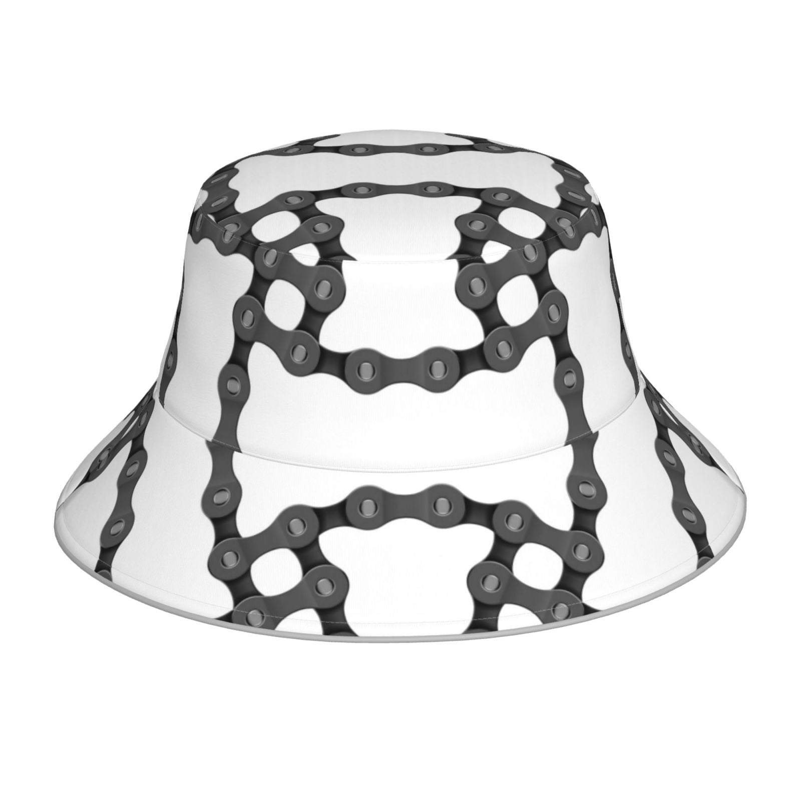 Bucket Hats for Men Woman - Bike chains Pattern Antique Reversible ...