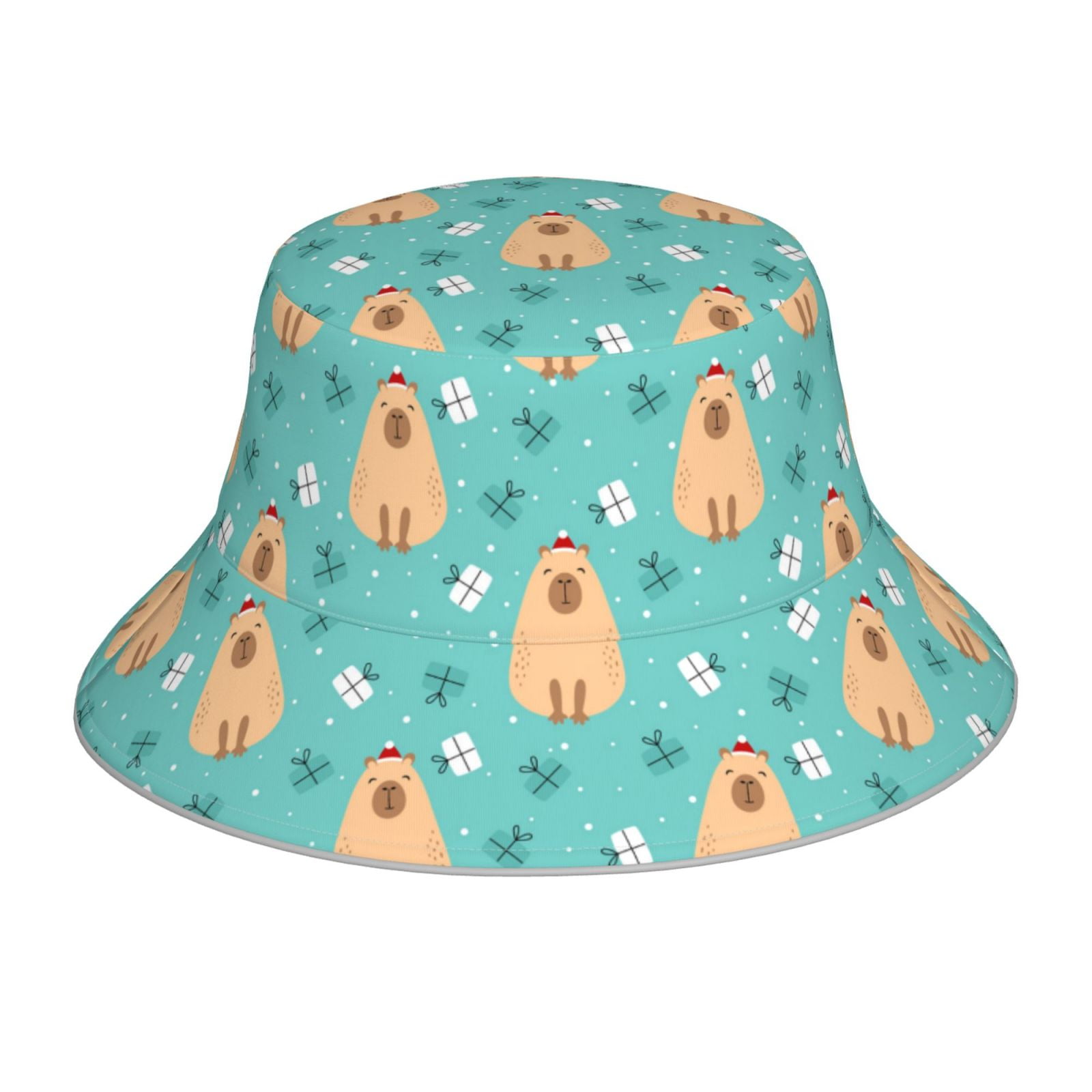 Bucket Hats for Men Woman - Capybaras Gifts Reversible Reflective-Brim ...