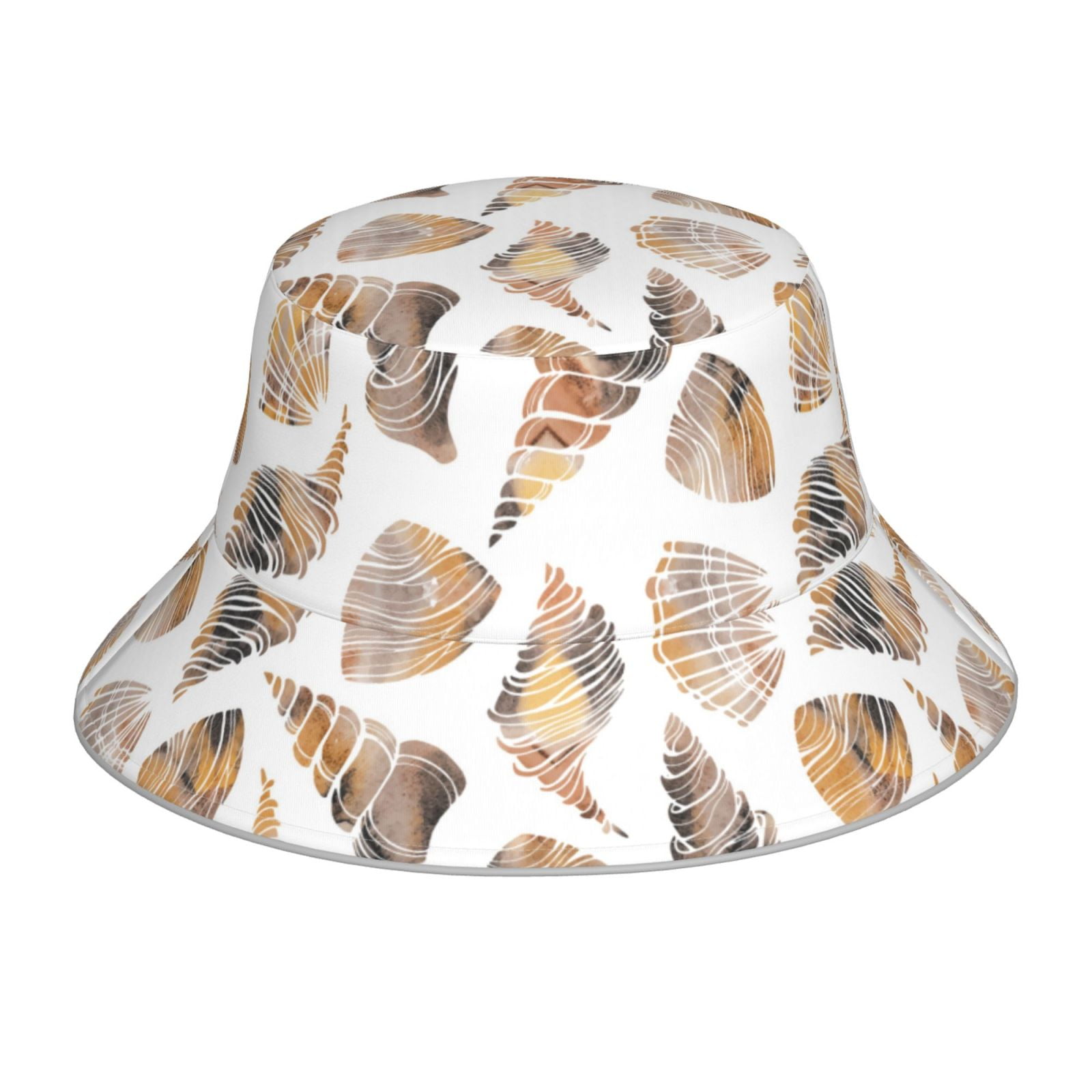 Bucket Hats for Men Woman - Conch Shells Print No.9018 Reversible ...