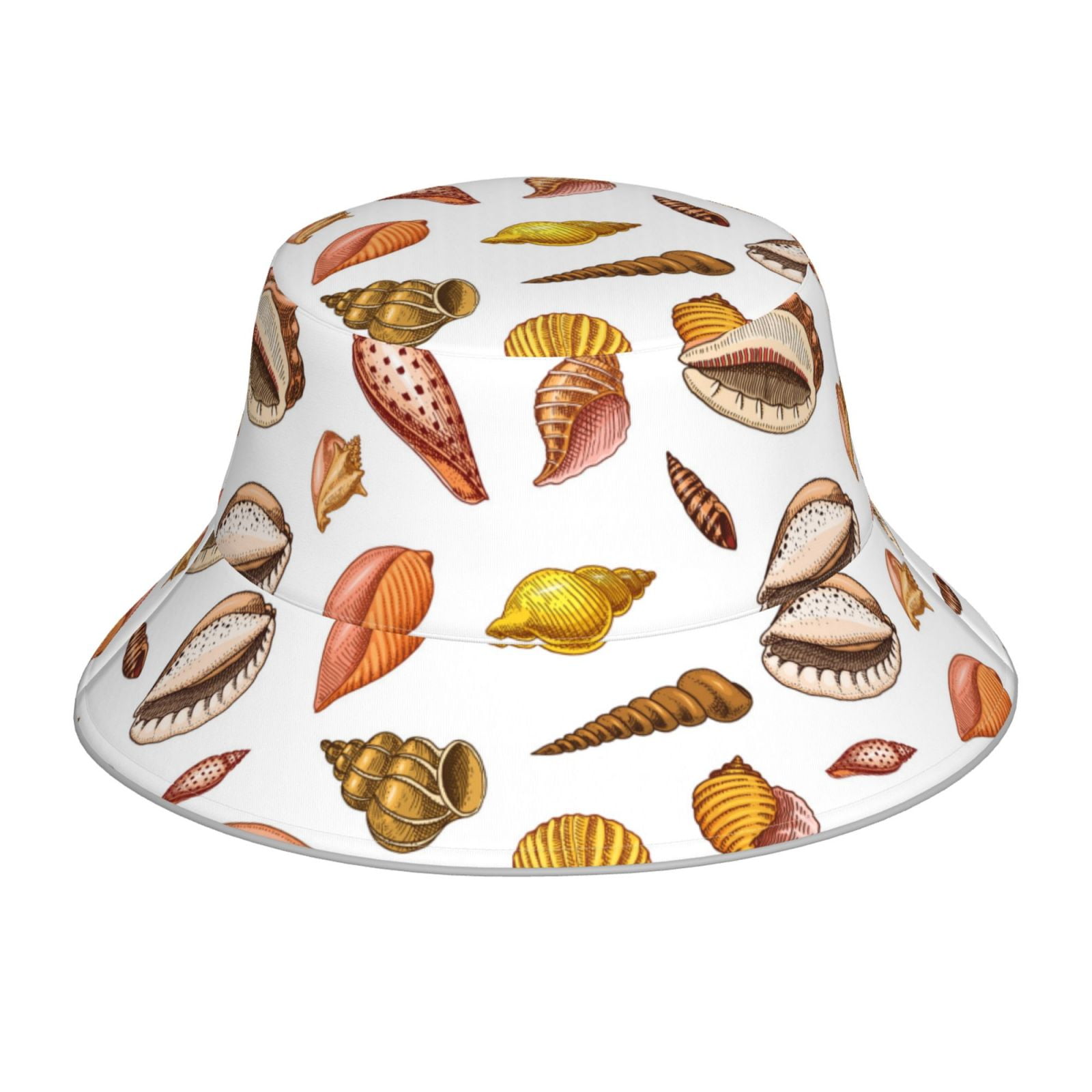 Bucket Hats for Men Woman - Conch Shells Print No.9022 Reversible ...