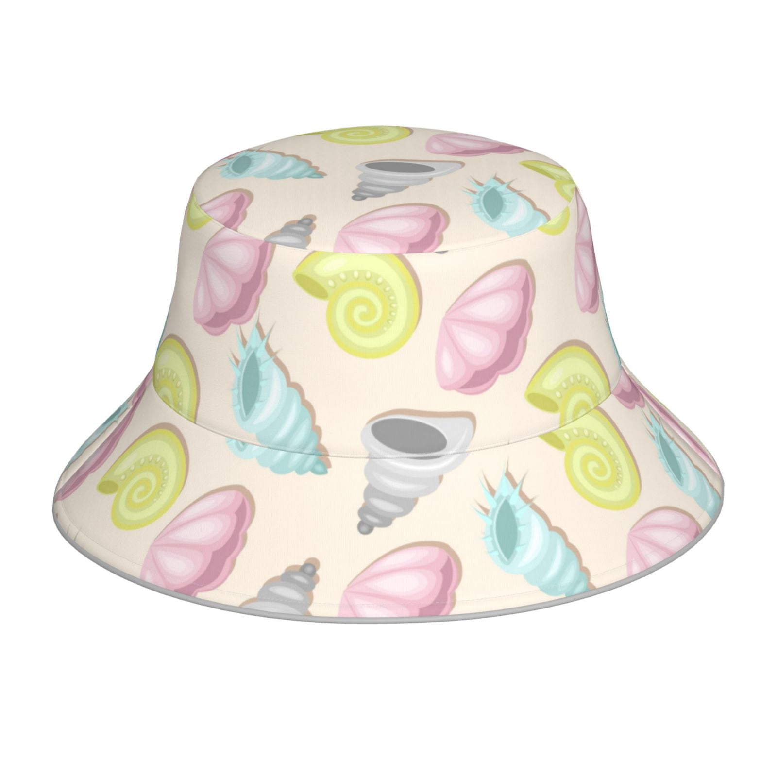 Bucket Hats for Men Woman - Conch Shells Print No.9038 Reversible ...