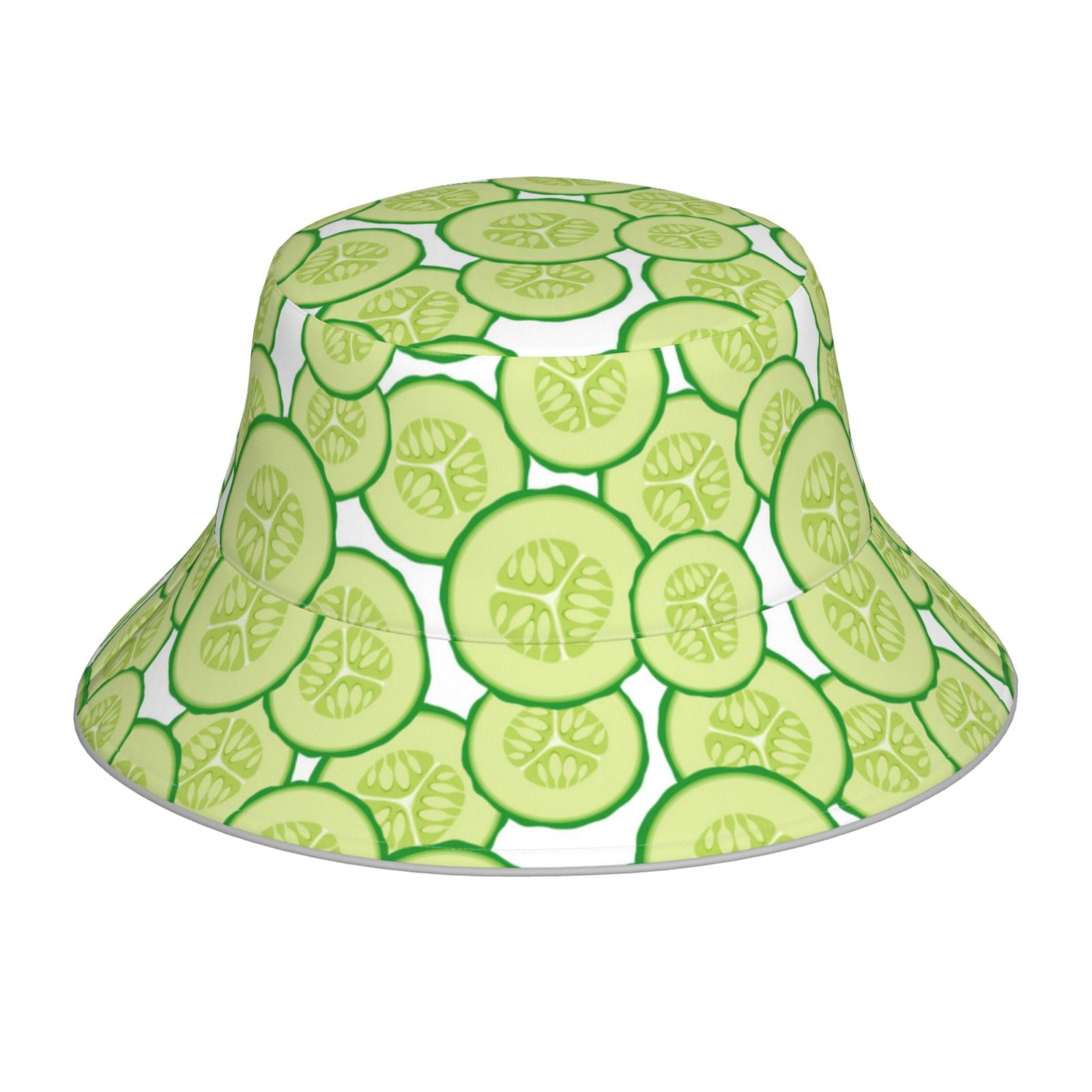 Bucket Hats for Men Woman - Cucumber slices Reversible Reflective-Brim ...