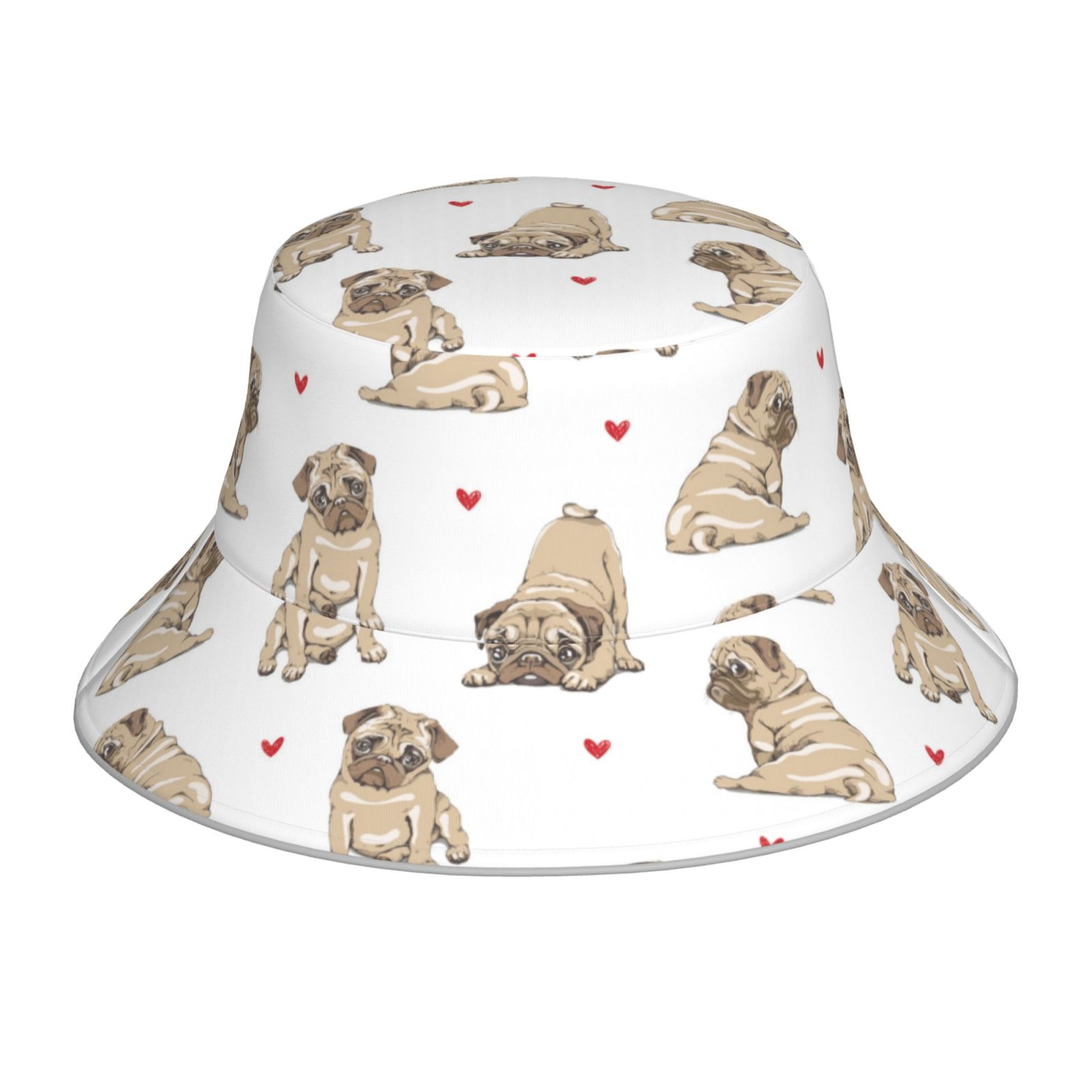Bucket Hats for Men Woman - Cute French Bulldog Love_A Reversible ...