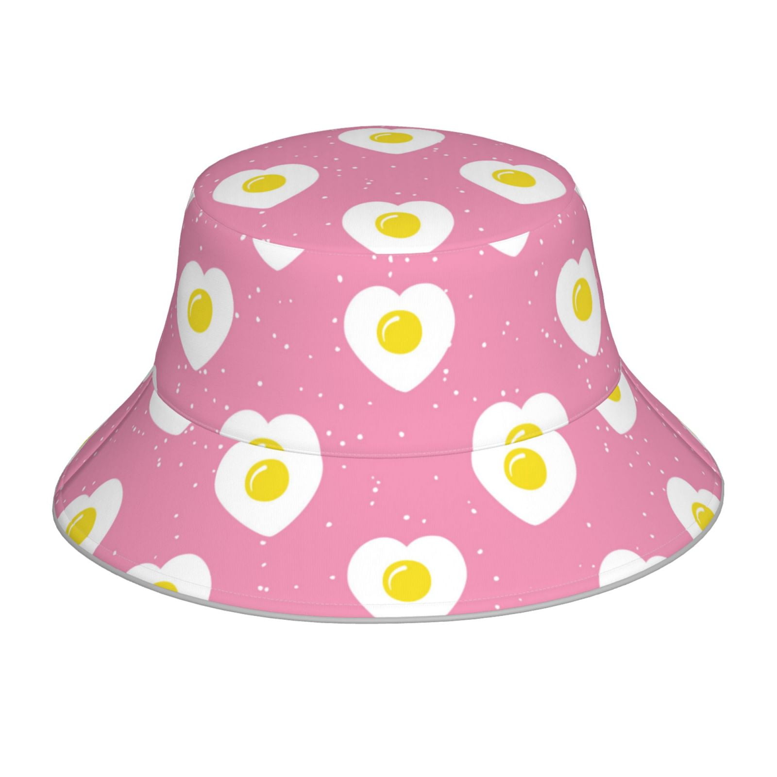 Bucket Hats for Men Woman - Cute Fried Egg Love Reversible Reflective ...