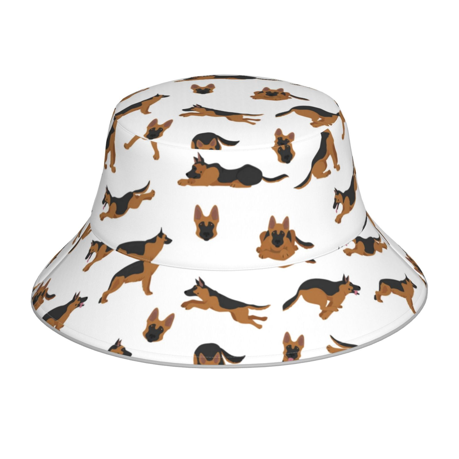 Bucket Hats for Men Woman - German Shepherd Dog Cheerful Reversible ...