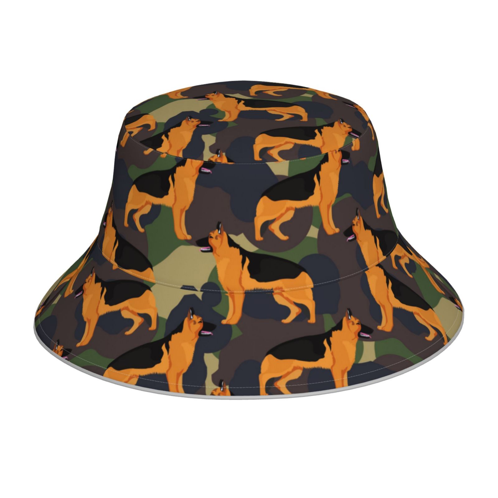 Bucket Hats for Men Woman - German Shepherd Dog No.1006 Reversible ...