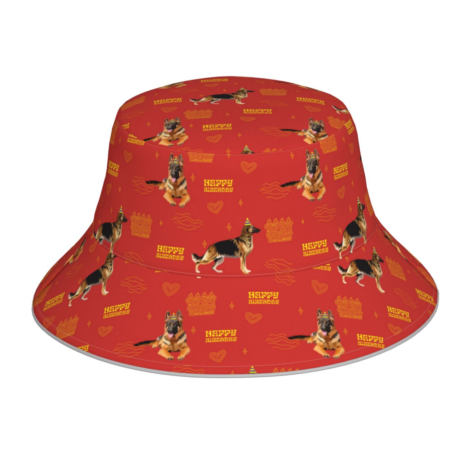 Bucket Hats for Men Woman - German Shepherd Dog No.1020 Reversible ...