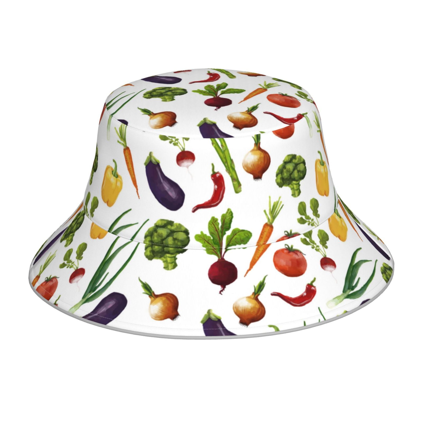 Bucket Hats for Men Woman - Onion Pattern vegetable Reversible ...