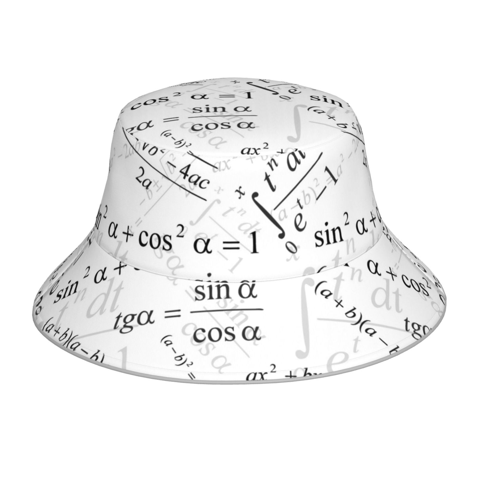 Bucket Hats for Men Woman - Print equation Math Reversible Reflective ...