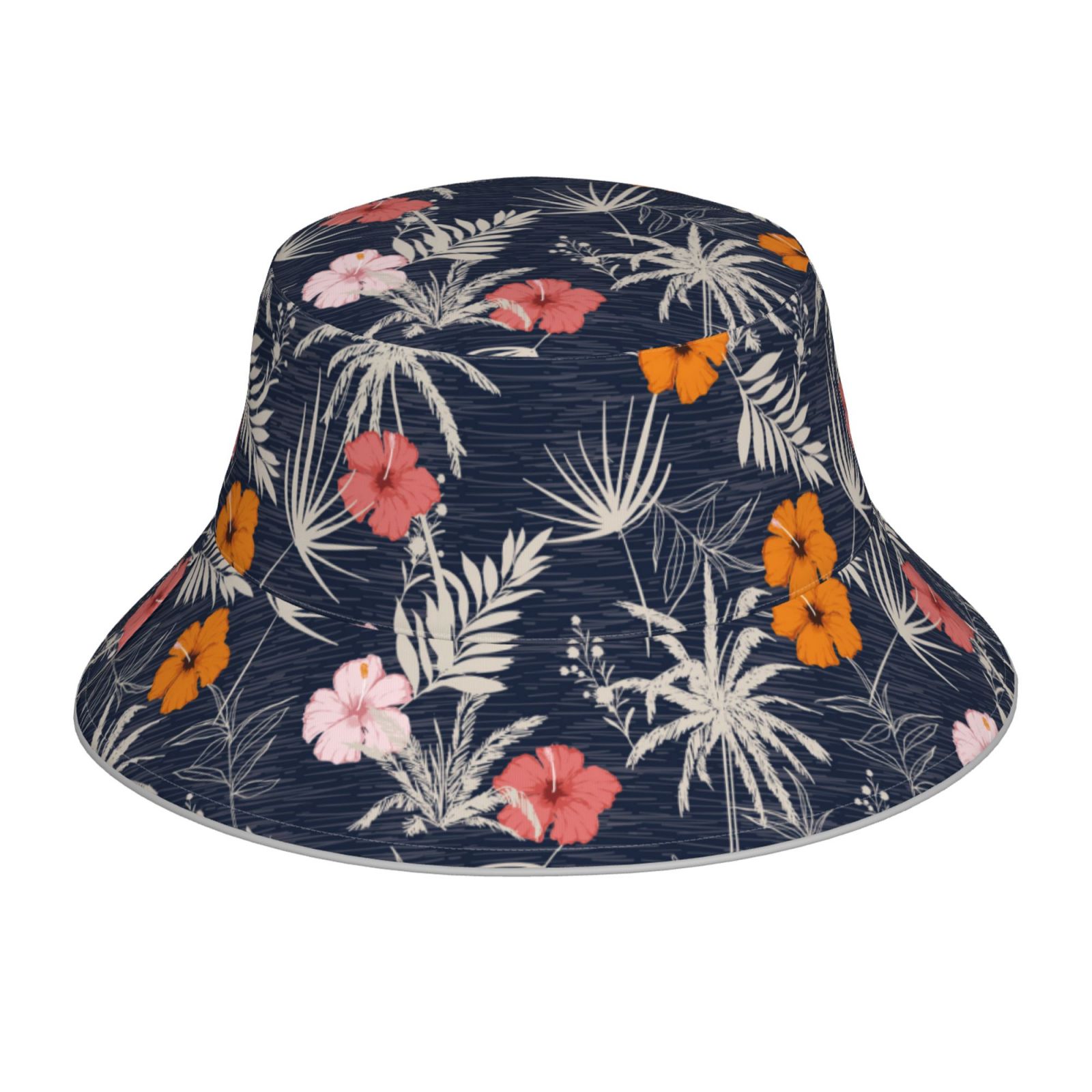 Bucket Hats for Men Woman - Retro Hawaiian Style Reversible Reflective ...