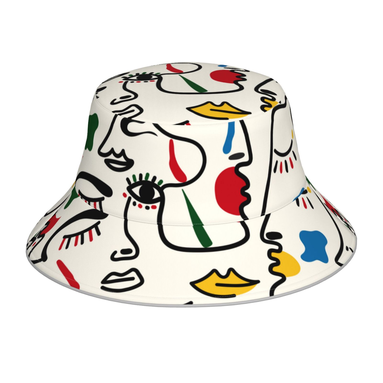 Bucket Hats for Men Woman - abstract eyes Reversible Reflective-Brim ...
