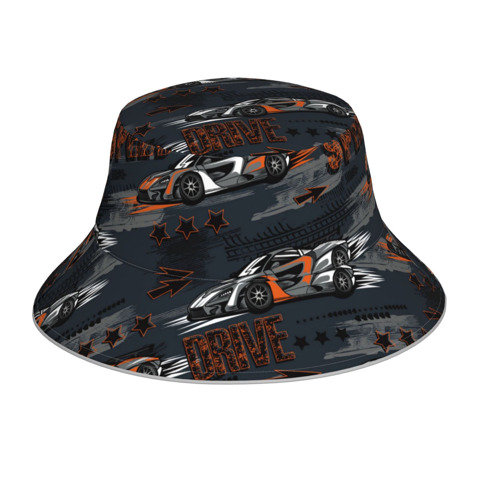 Bucket Hats for Men Woman - cool sports car Reversible Reflective-Brim ...