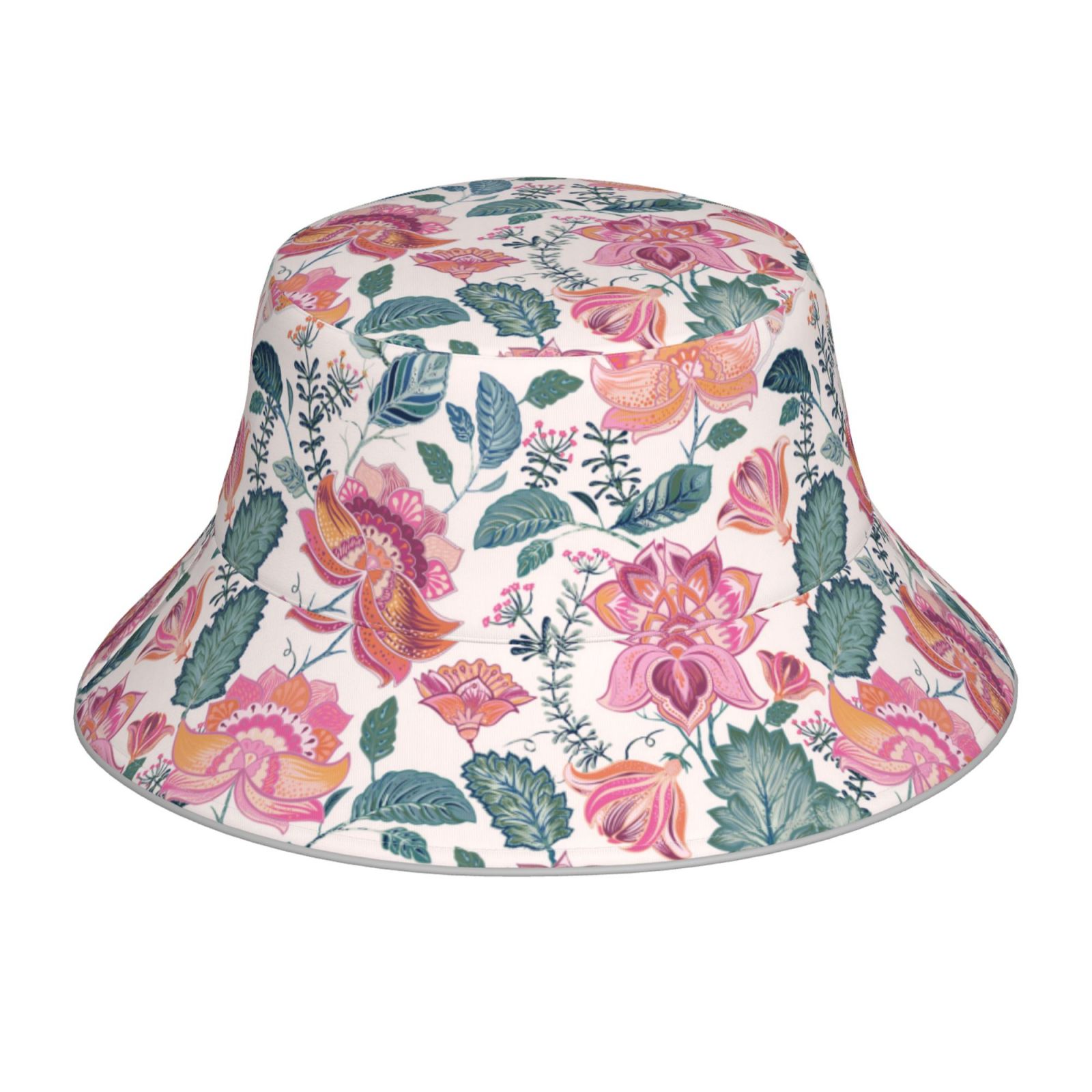 Bucket Hats for Men Woman - flower leaves Reversible Reflective-Brim ...
