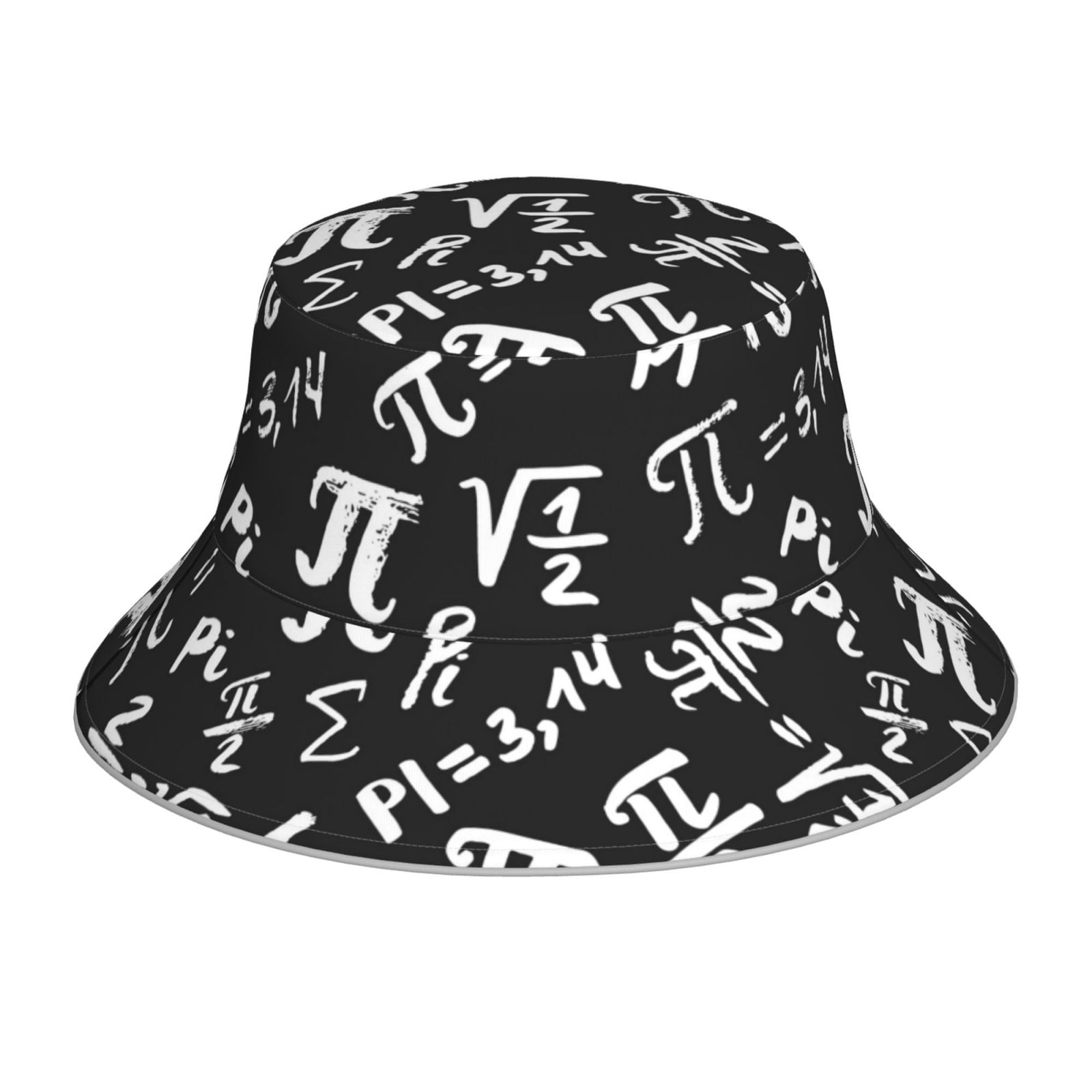 Bucket Hats for Men Woman - hilarious Math Symbol Print Reversible ...