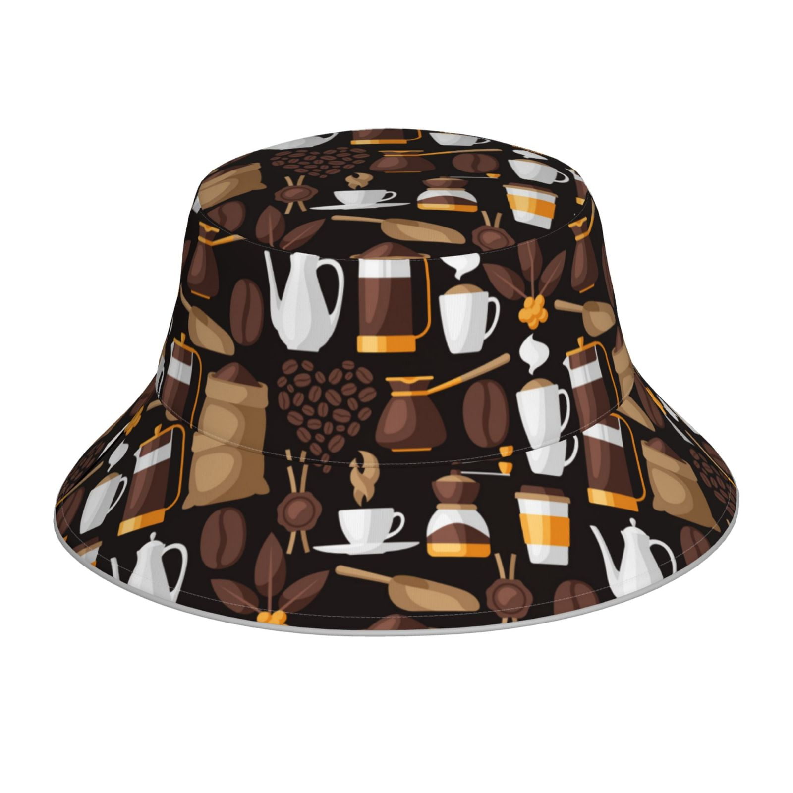 Bucket Hats for Men Woman - kettle tea cup Reversible Reflective-Brim ...