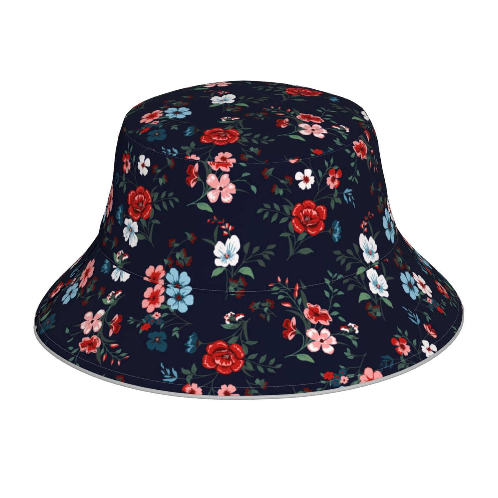 Bucket Hats for Men Woman - vintage rose Reversible Reflective-Brim ...