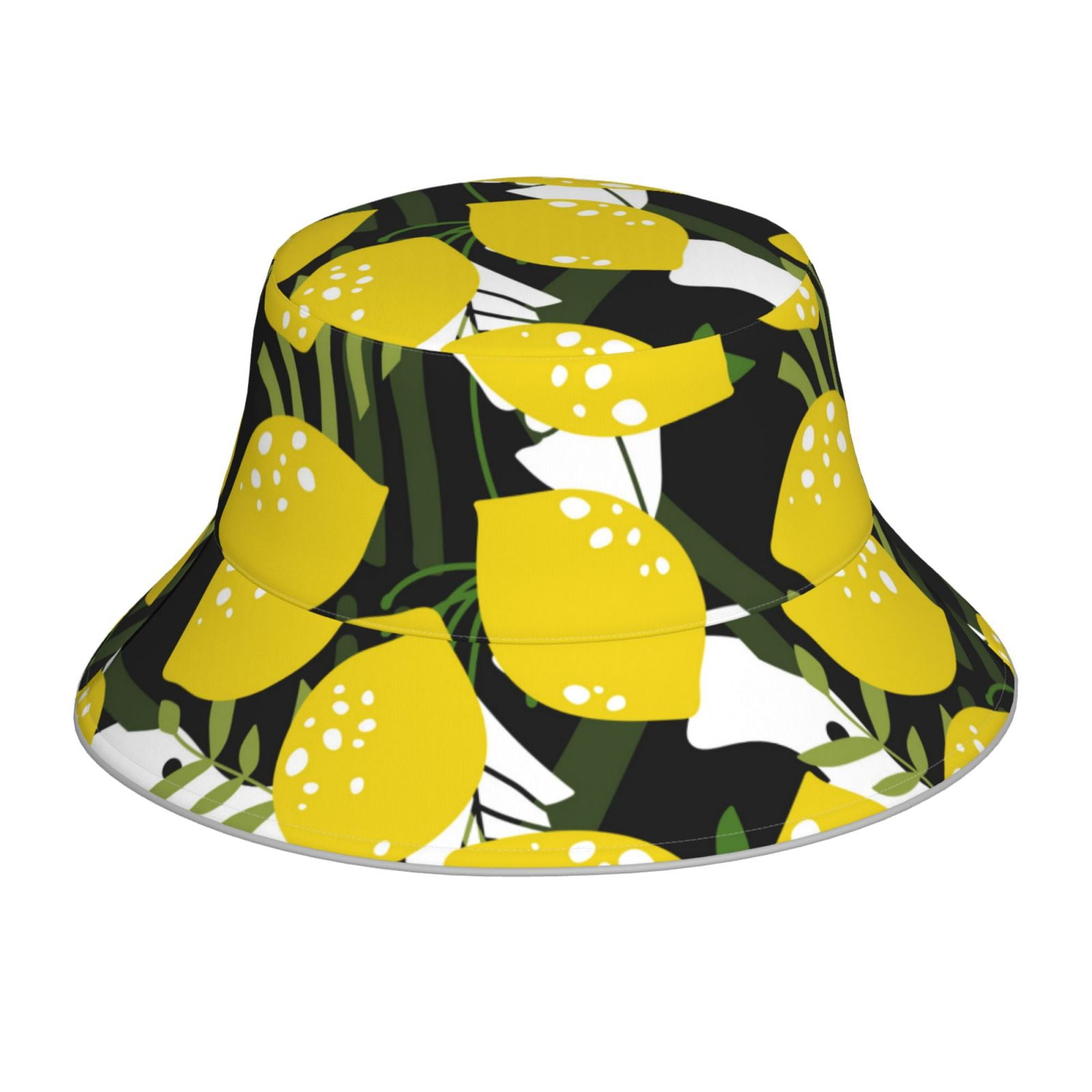 Bucket Hats for Men Woman - yellow Lemon tree Reflective-Brim ...