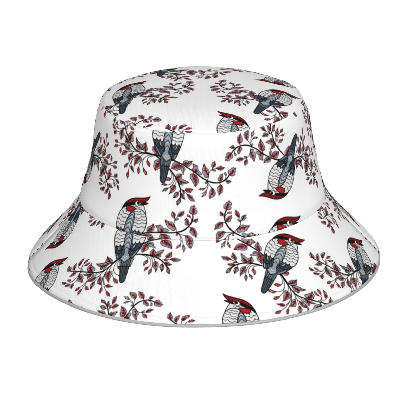 Bucket Hats for Men Woman - Bird Reversible Reflective-Brim Beach ...