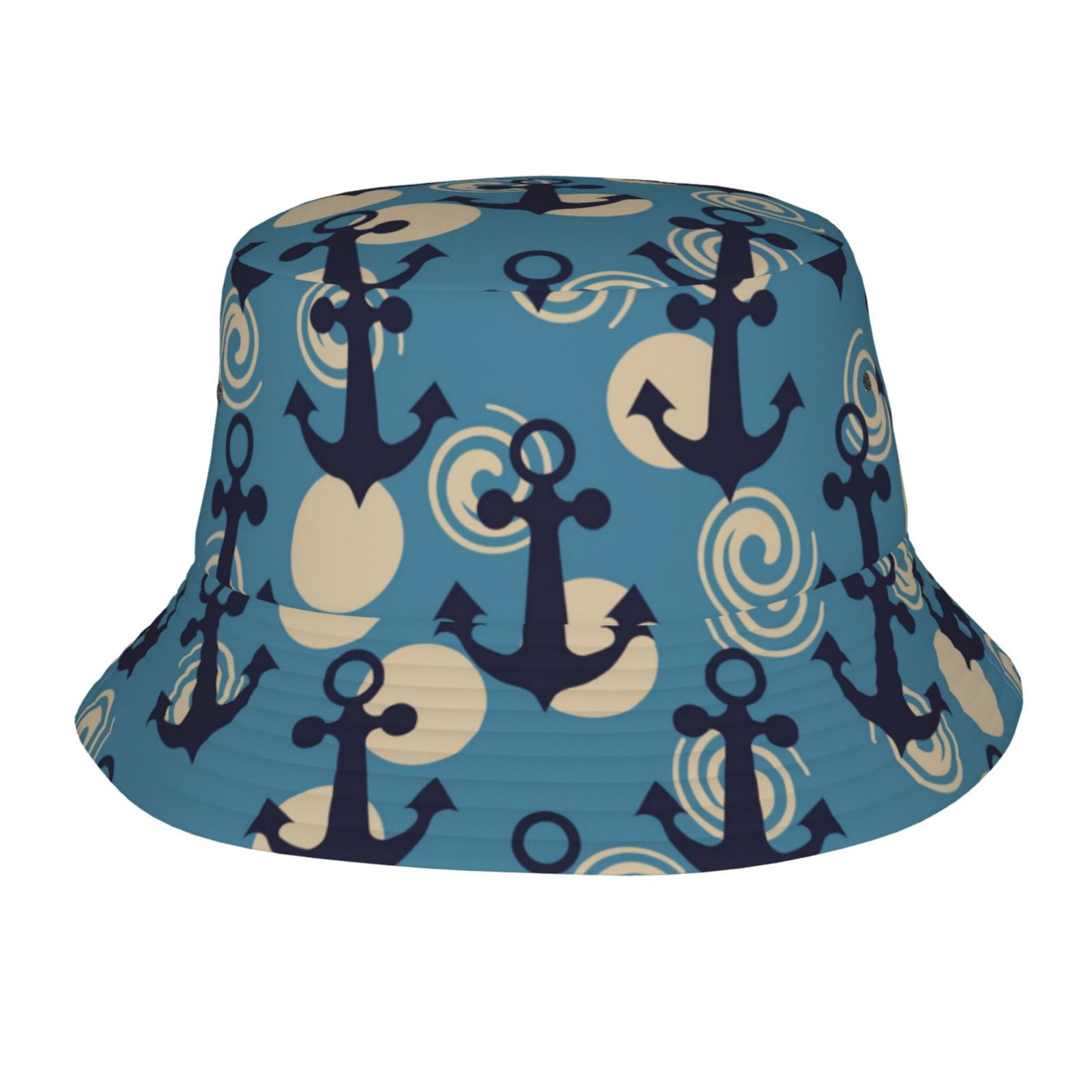 Bucket Hats for Men Women - Anchors A Casual Sun Hat for Beach, Travel ...