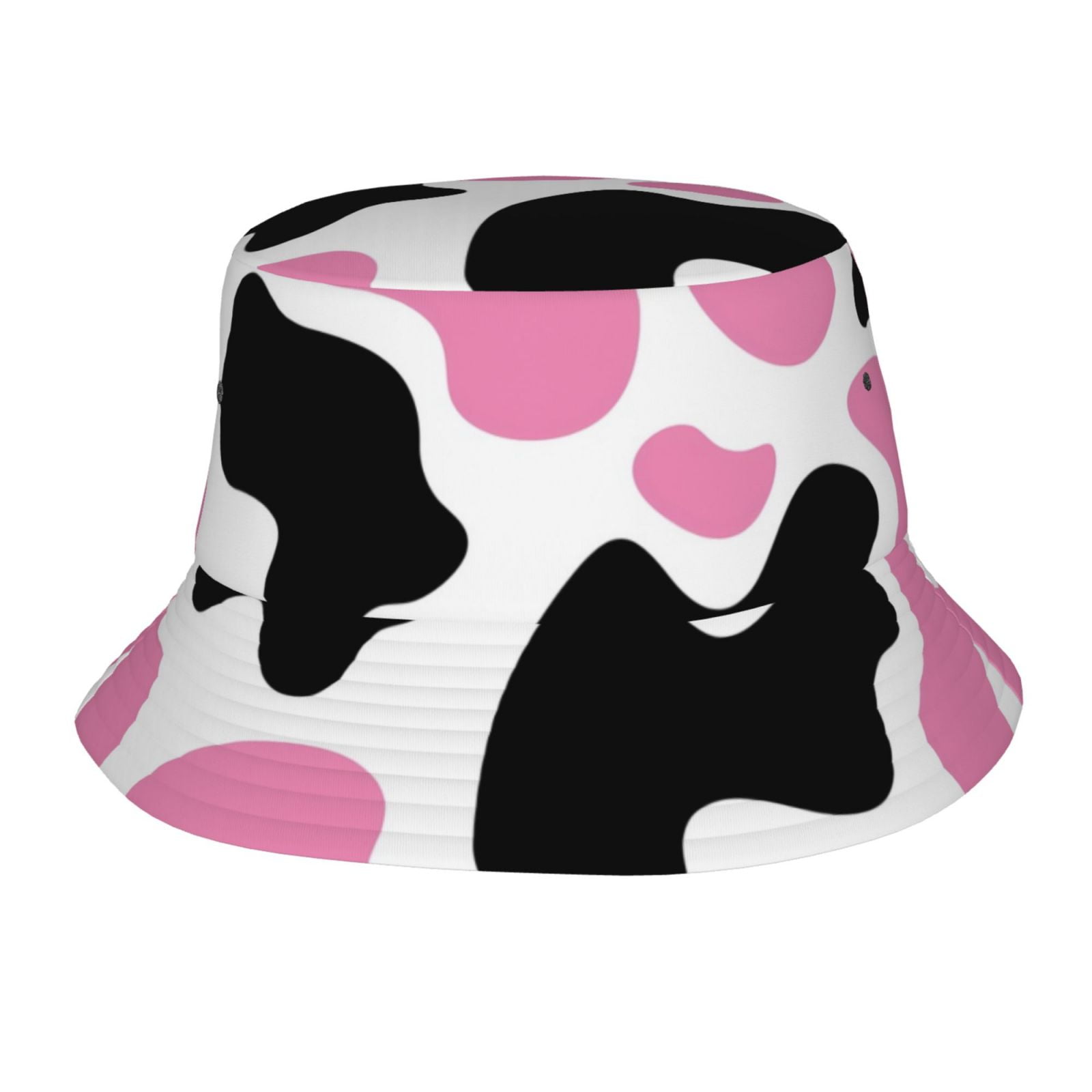 Bucket Hats for Men Women - Cow Spots Casual Sun Hat for Beach, Travel ...