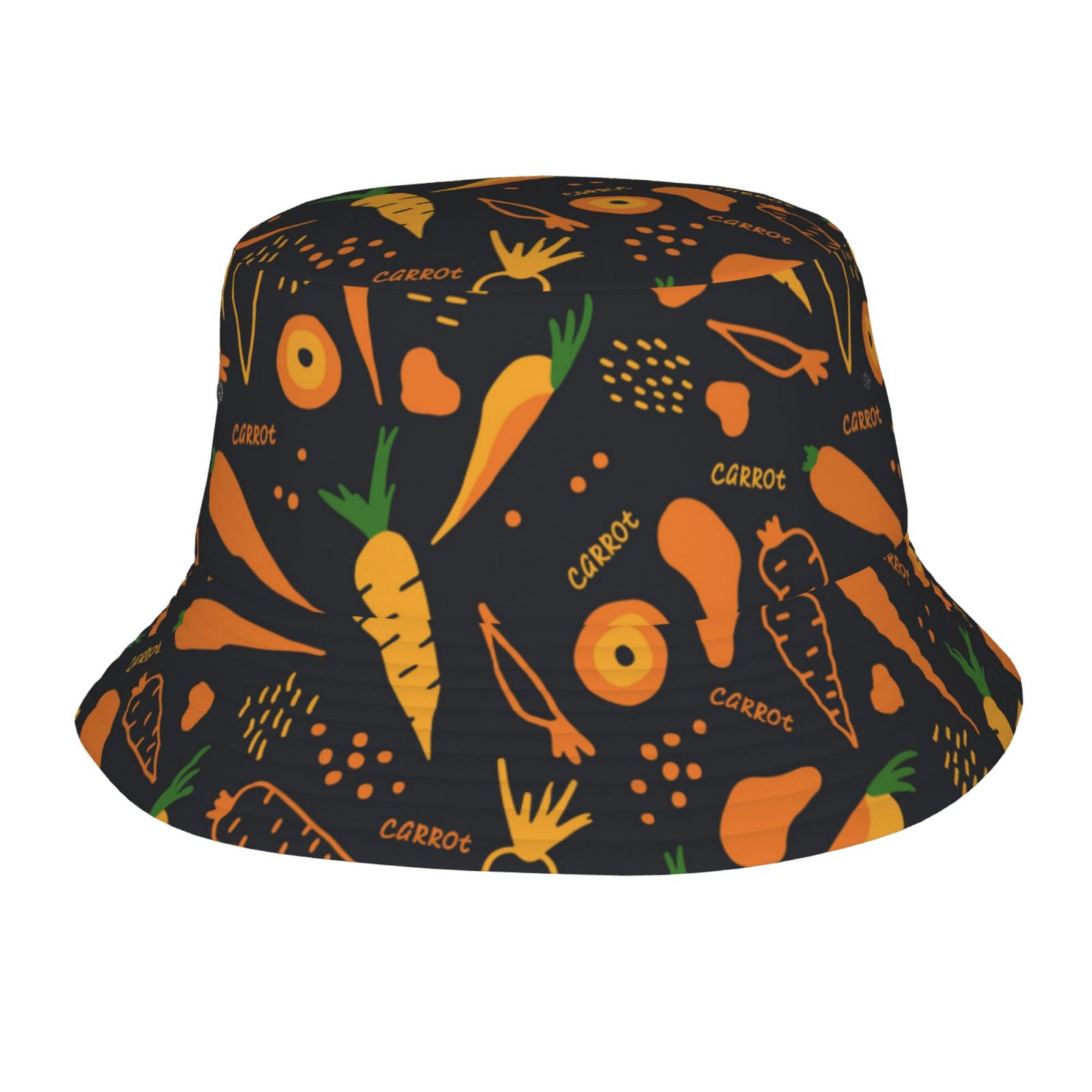 Bucket Hats for Men Women - Cute Carrot Painting Casual Sun Hat for ...