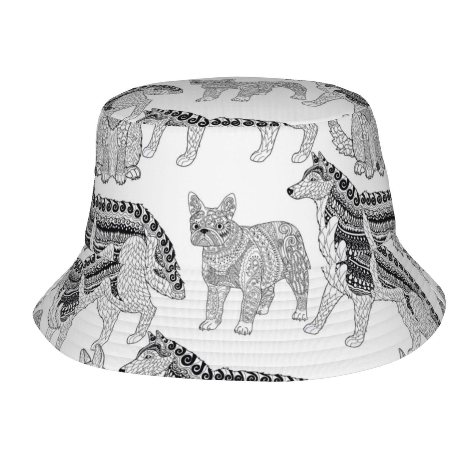 Bucket Hats for Men Women - Cute German Shepherd Casual Sun Hat for ...