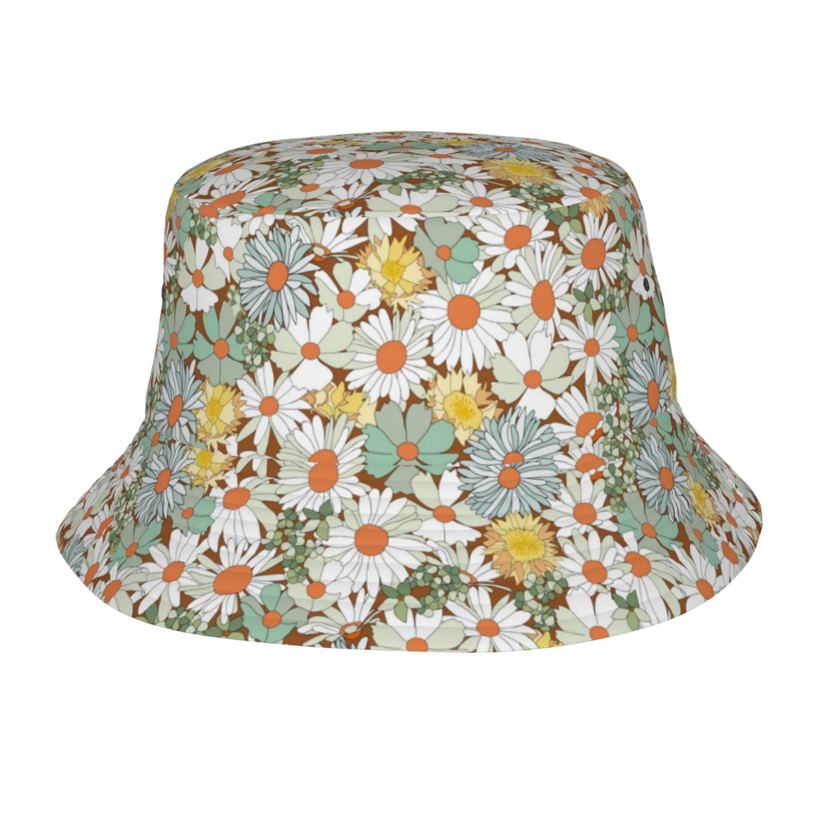 Bucket Hats for Men Women - Daisy Casual Sun Hat for Beach, Travel ...
