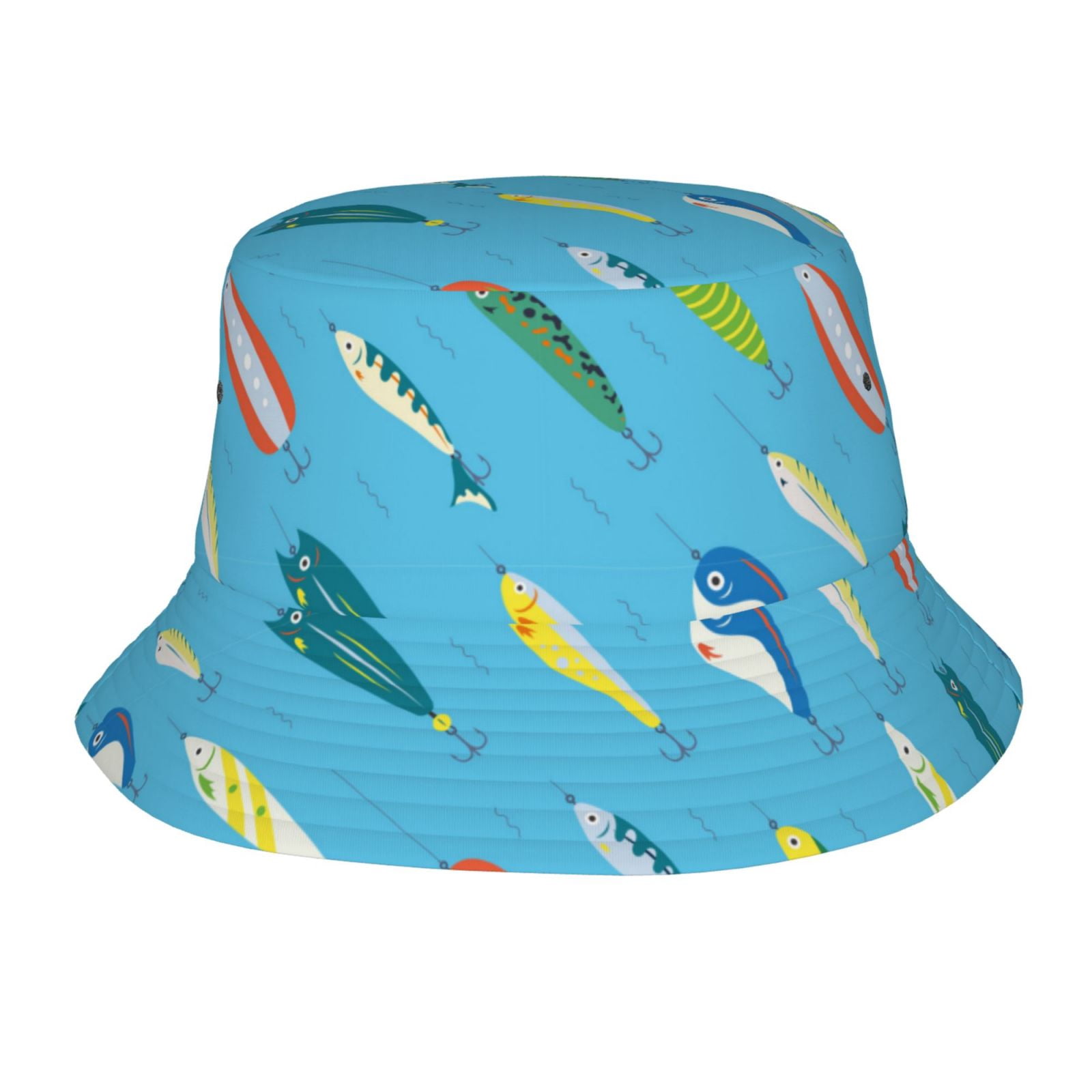 Bucket Hats for Men Women - Different Color Fishing Bait Casual Sun Hat ...
